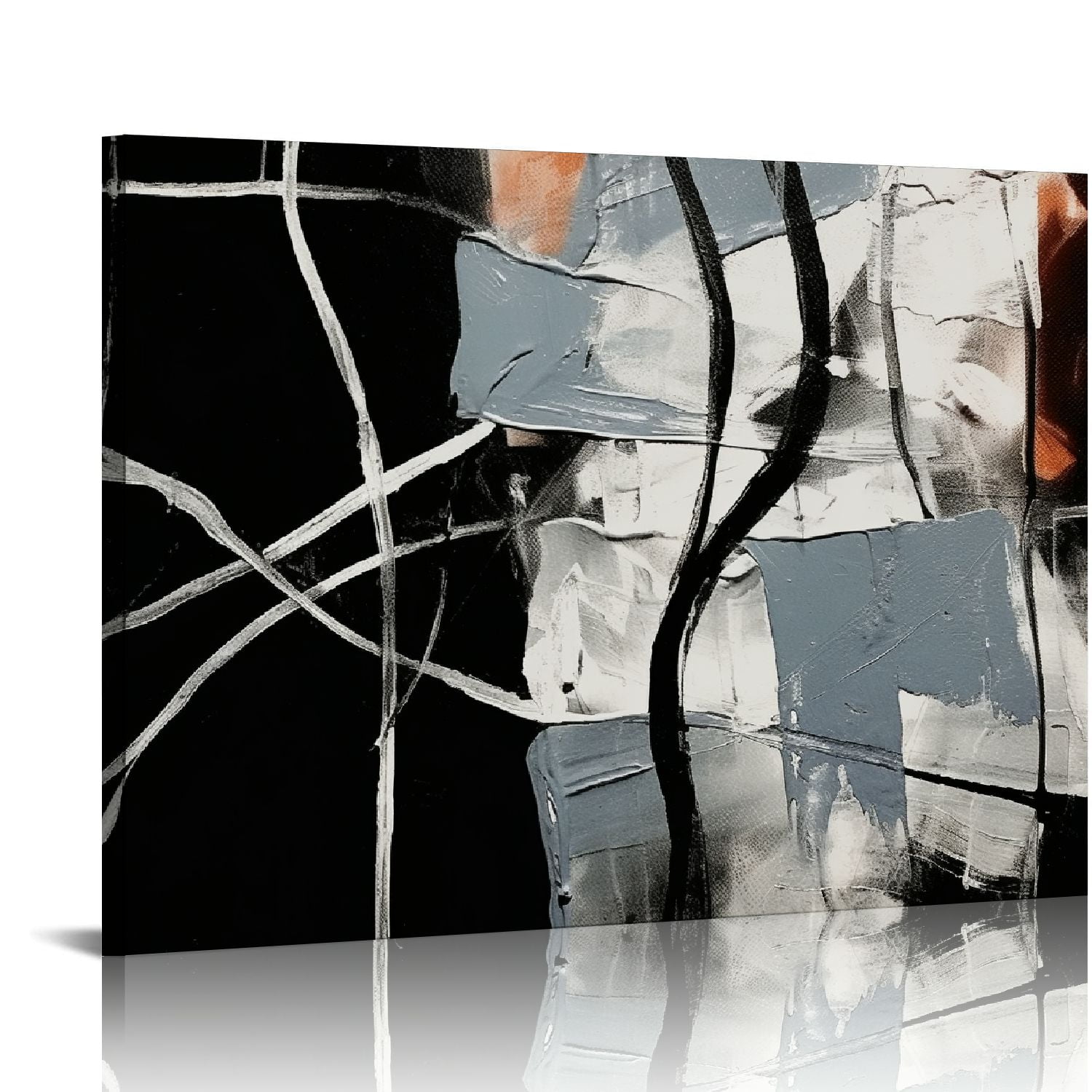 YIKUMA Handmade Oil Painting on Canvas. Large-Scale Modern Abstract ...