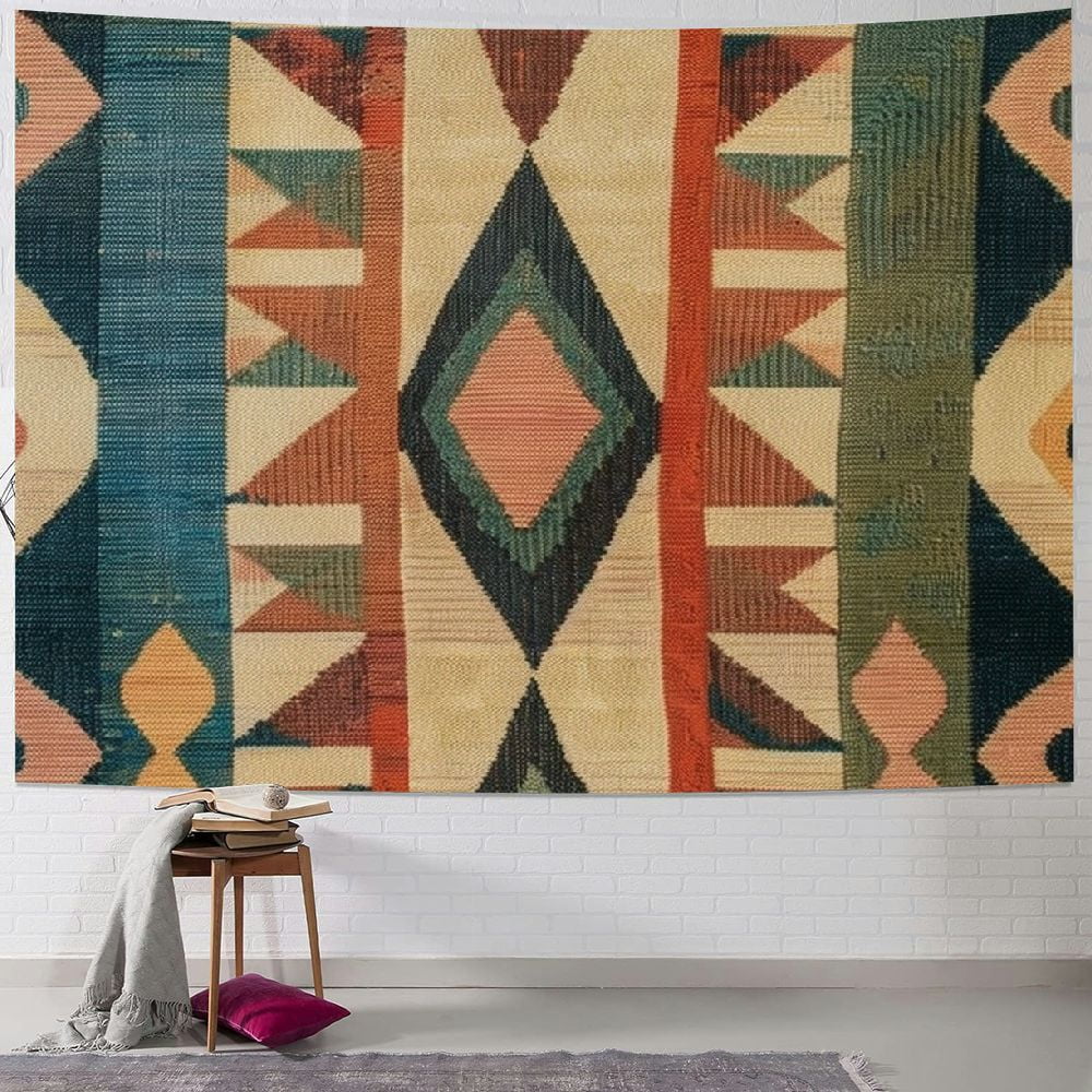 YIKUMA Macrame Woven Wall Tapestry Hanging Art, Large Boho Chic ...