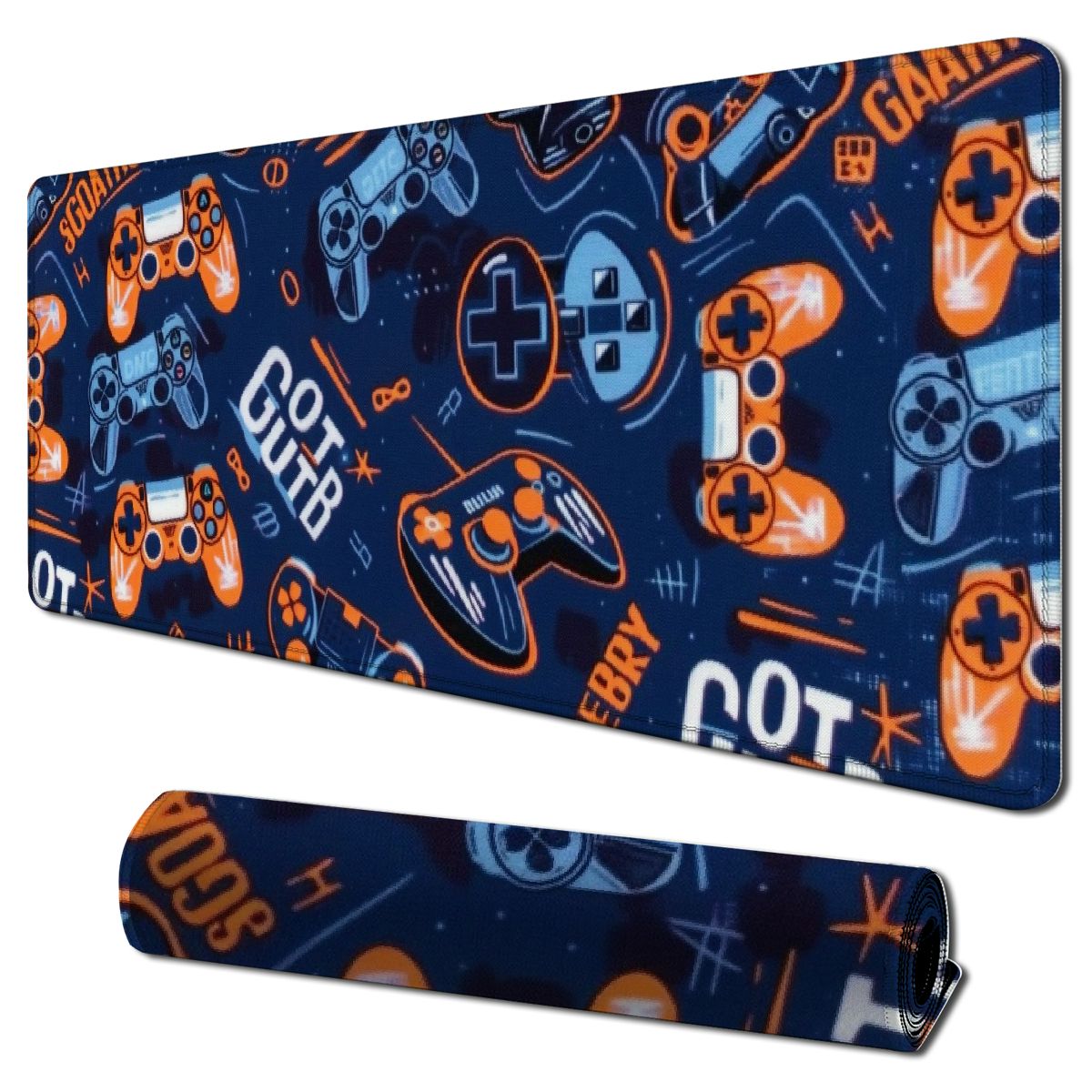 YIKUMA Play Video Game Weapon Gamer Large Gaming Mouse Pad 31.5x11.8 in ...