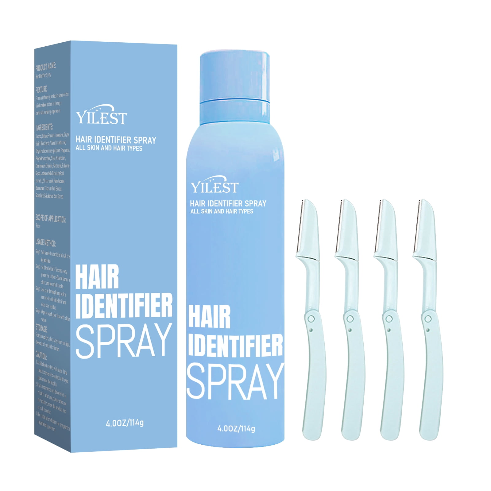 YILEST Hair Identification Spray for Face Shaving, Skin Dermaplaning ...
