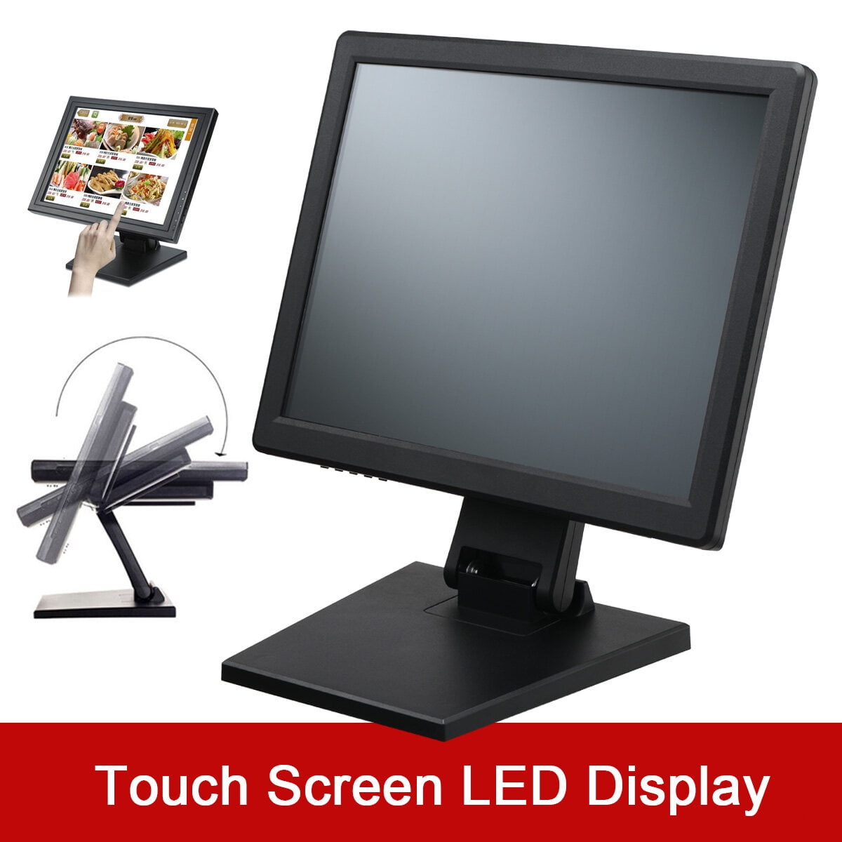 YILIKISS 15 inch Touch Screen Monitor 1024x768 USB/VGA/HDMI POS Screen ...