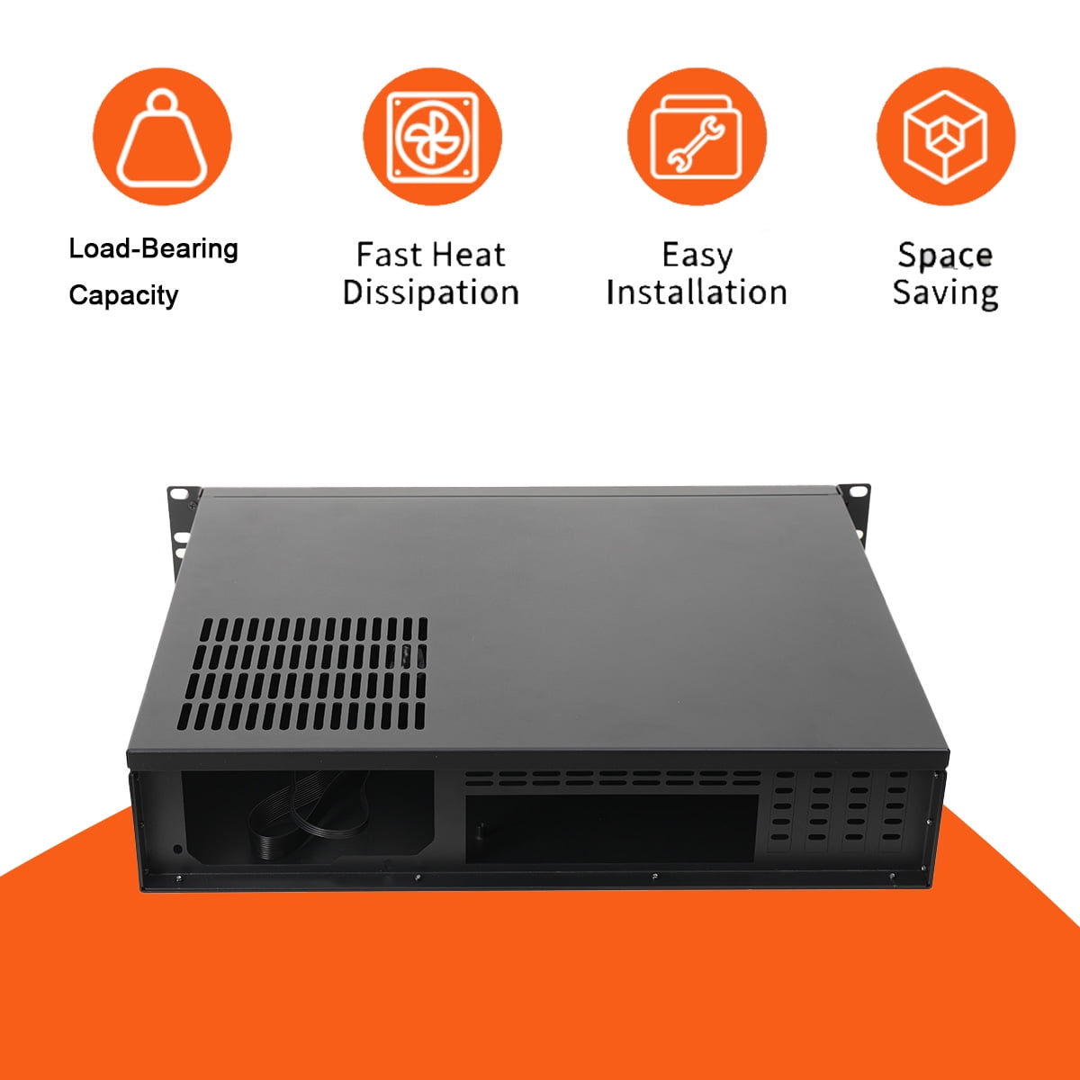 YILIKISS 2U Rack Mount Drawer for 19 Inch AV/Network/DJ Equipment Racks ...