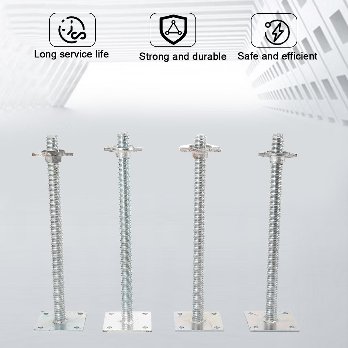 YILIKISS 4 Pack Adjustable Leveling Jack Solid Screw Jacks with Base ...