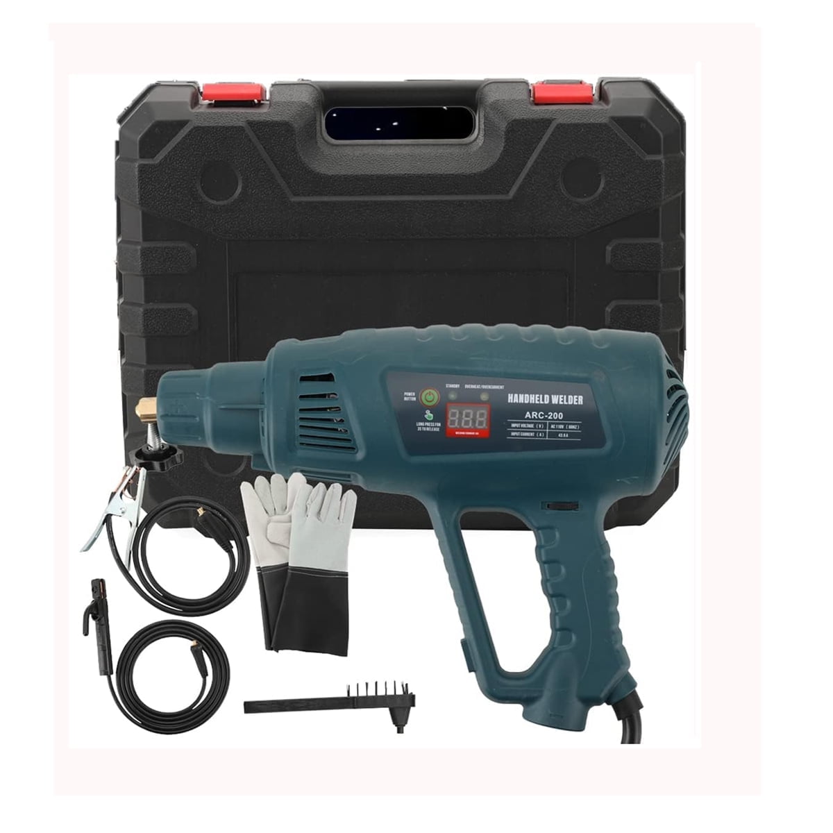 YILIKISS 4800W Portable Mini Electric Handheld Welding Gun Machine Arc Welder Kit 20-120A ...