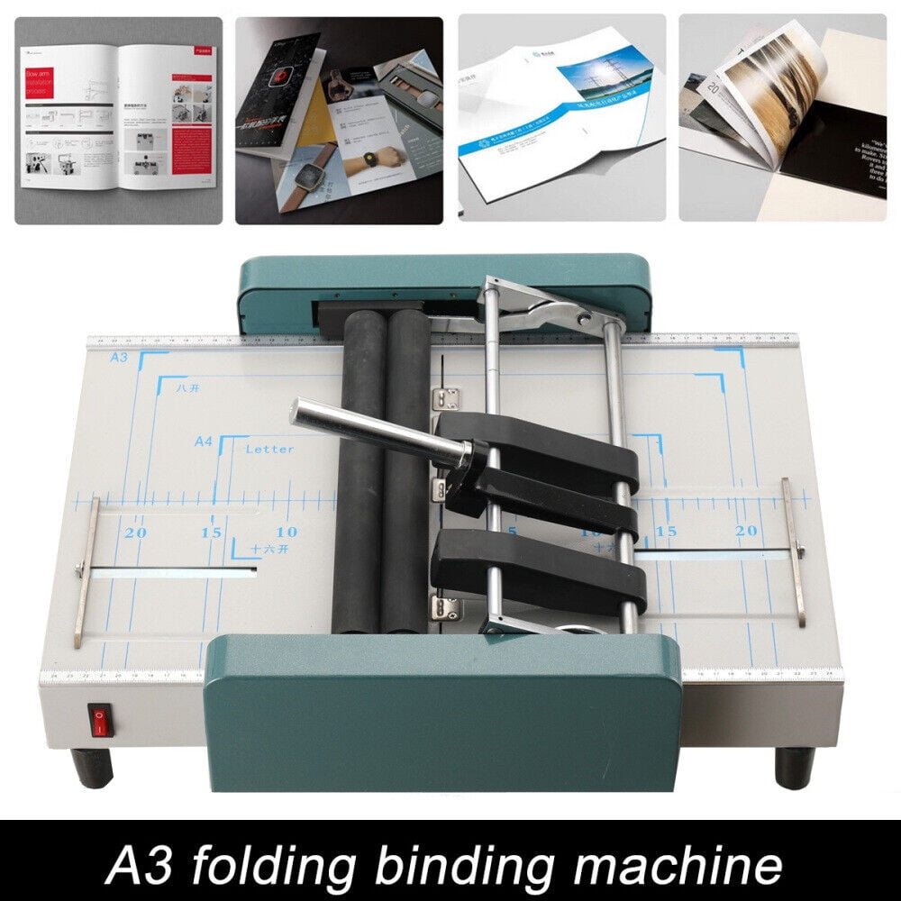 YILIKISS A3 Booklet Making Binding Machine Paper Bookbinding&Folding ...