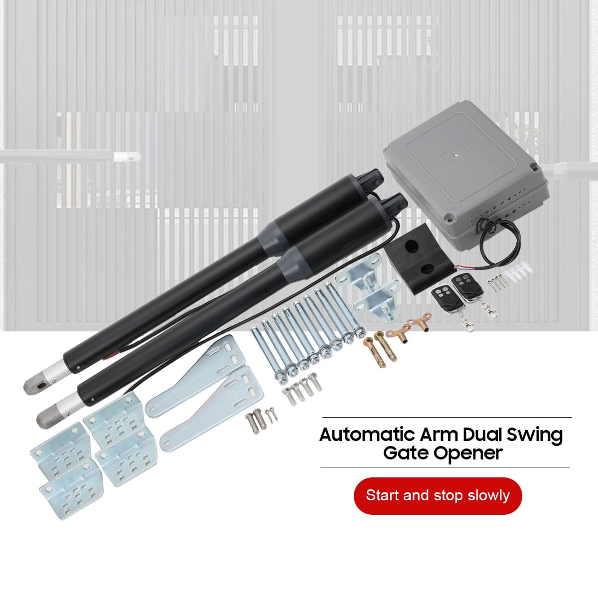 YILIKISS Automatic Dual Swing Gate Opener Heavy Duty Automatic Gate ...