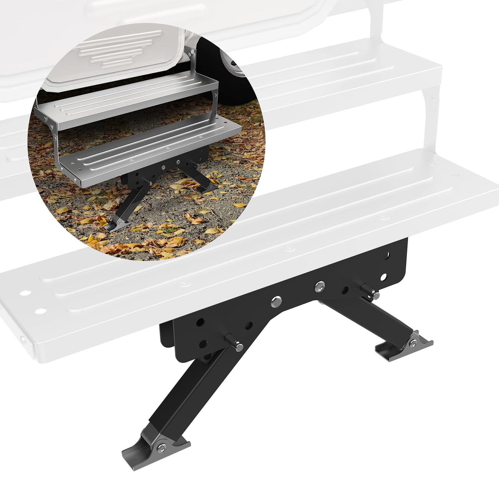 YILIKISS Folding Caravan Step Stabilizer Portable RV Ladder Support ...