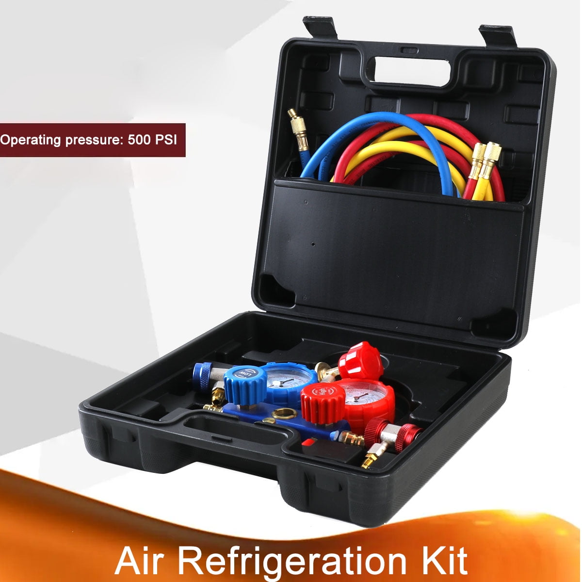 YILIKISS HVAC A/C Air Refrigeration Kit AC Manifold Gauge Set Brass for ...