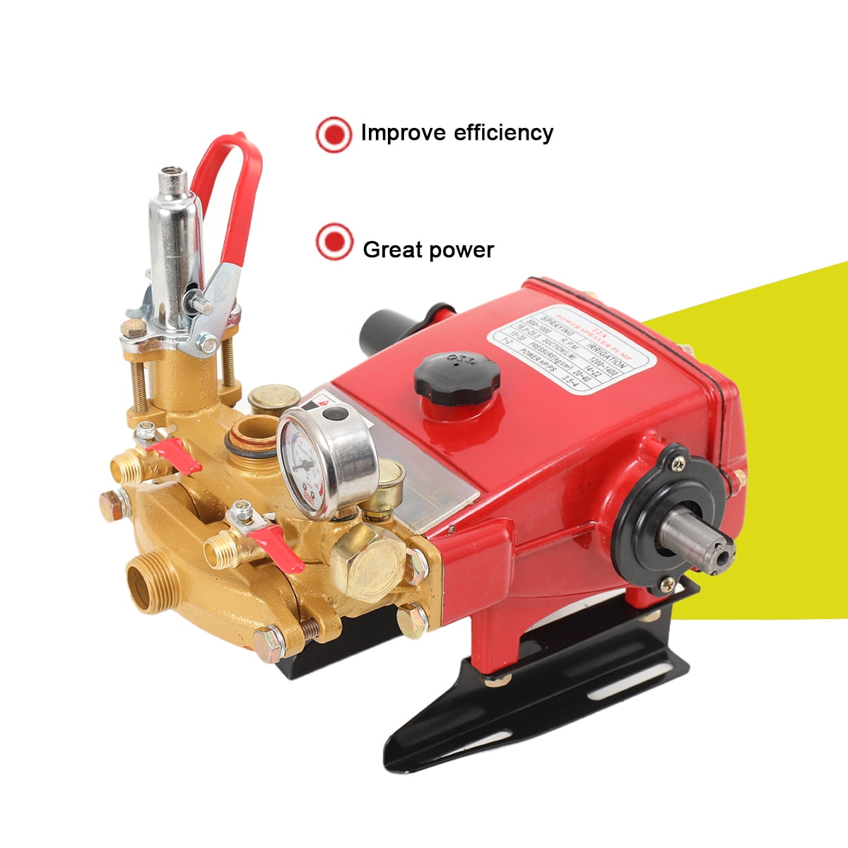YILIKISS High Pressure Cylinders Plunger Pump Motor Sprayer Pump 26 ...