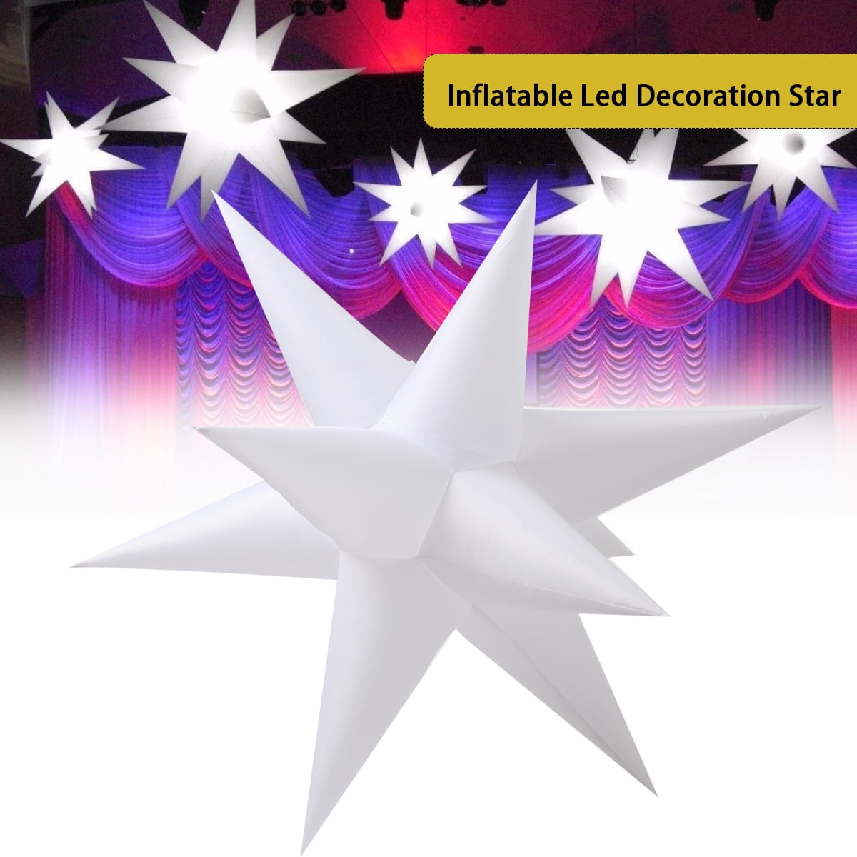 YILIKISS Inflatable Led Decoration Star Indoor/Outdoor Decoration for ...
