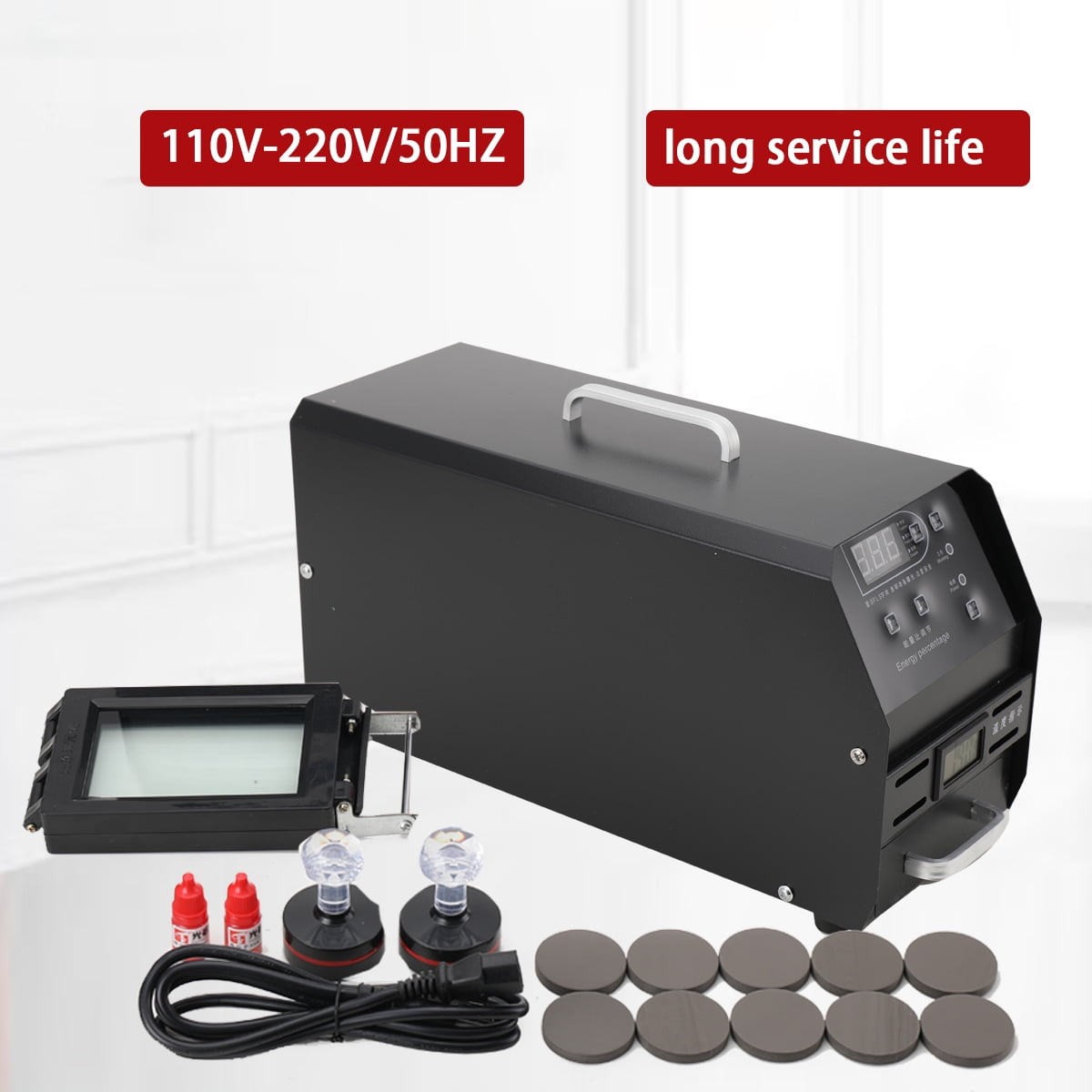 YILIKISS Photosensitive Seal Flash Stamp Machine Self Inking Flash ...