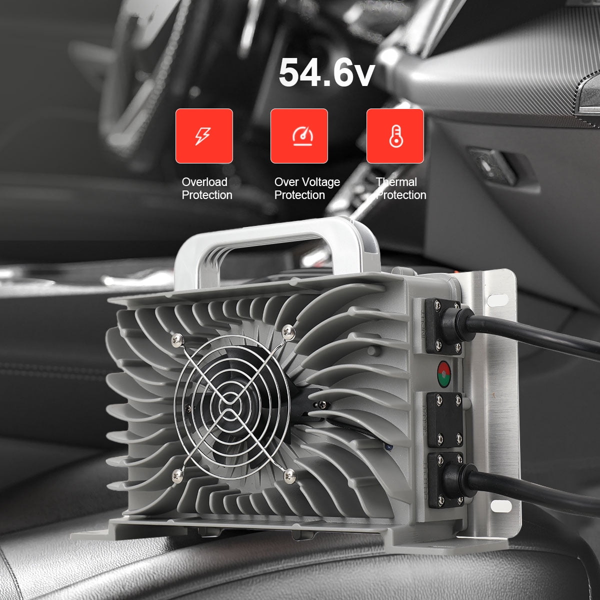 YILIKISS Power Up Your 48V Lithium Battery with Waterproof Solar ATV ...