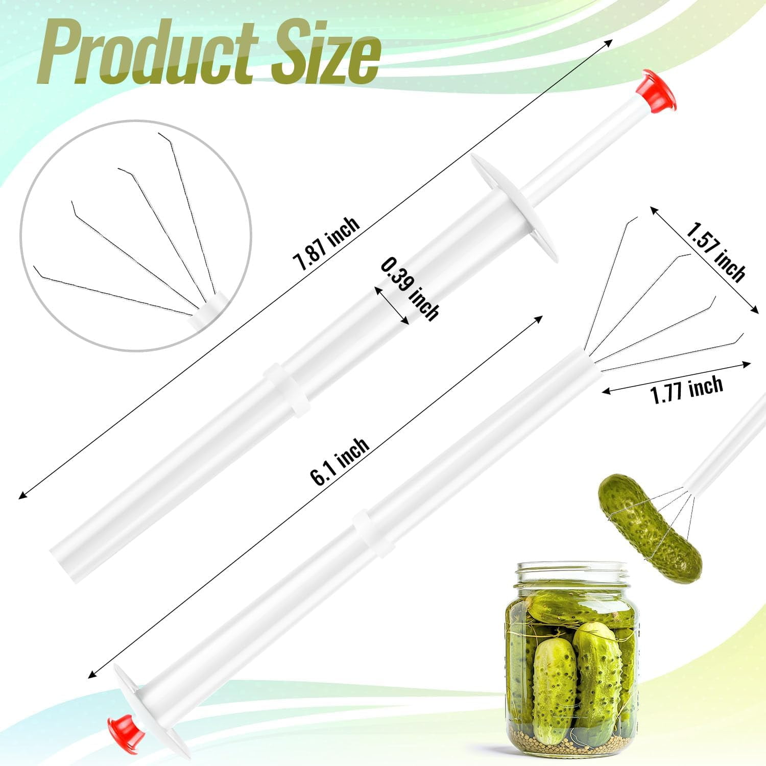 YILOSF-4Pcs Pickle Grabber Tool, Stainless Steel Pickle Picker Grabber ...