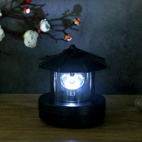 Solar Lighthouse Rotating Beacons for Garden and Patio Lighting
