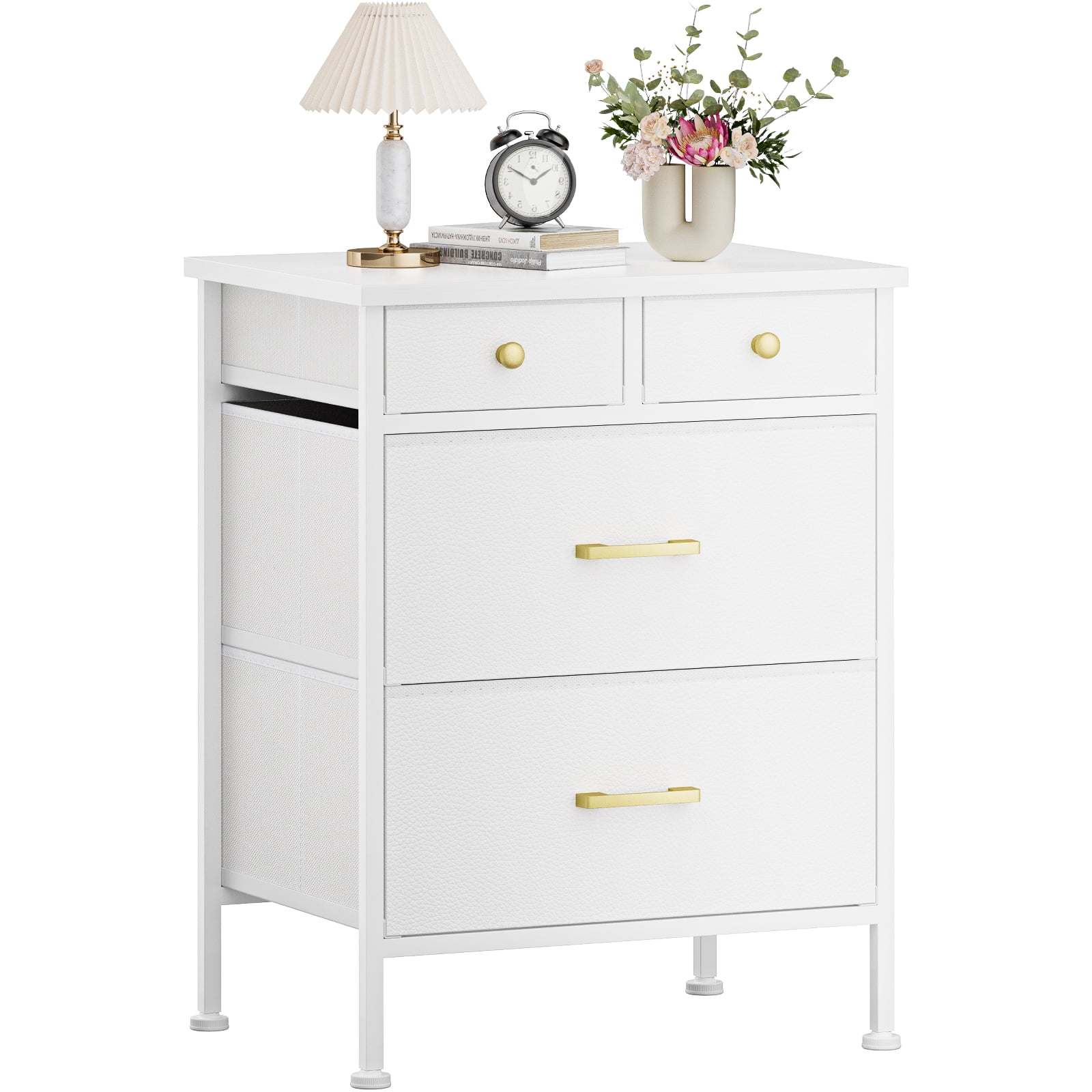 YILQQPER 4 Drawer Nightstand for Bedroom, Night Stand with Different ...