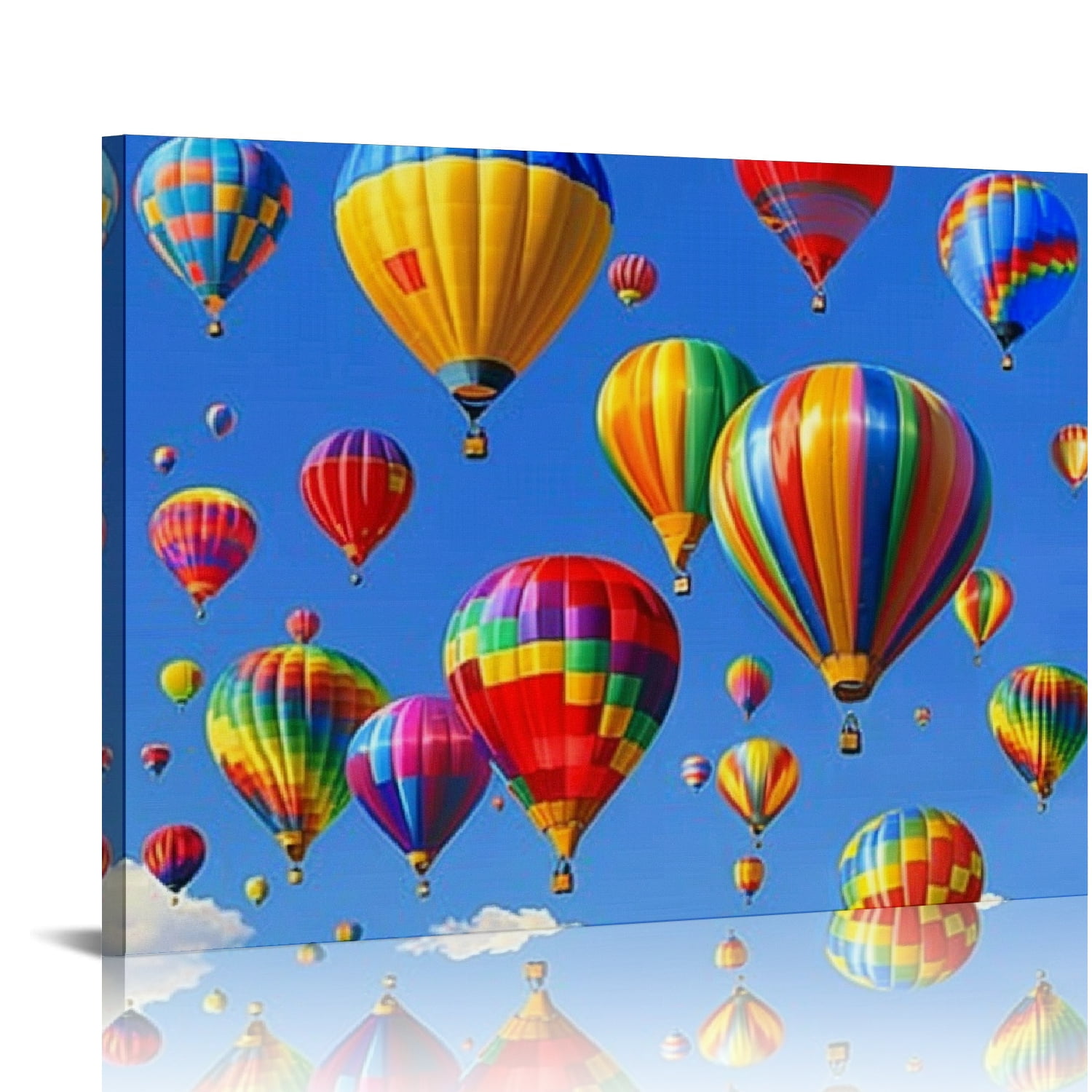 YILUYINQING Balloons Blue Sky Print On Canvas Wall Art, Modern Art ...