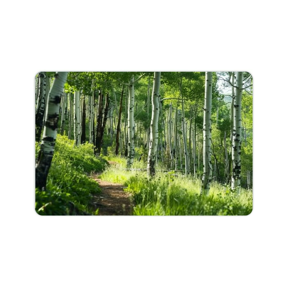 YILUYINQING Fast Absorption Diatom Mud Bath Mat for Home - Trees Grass ...