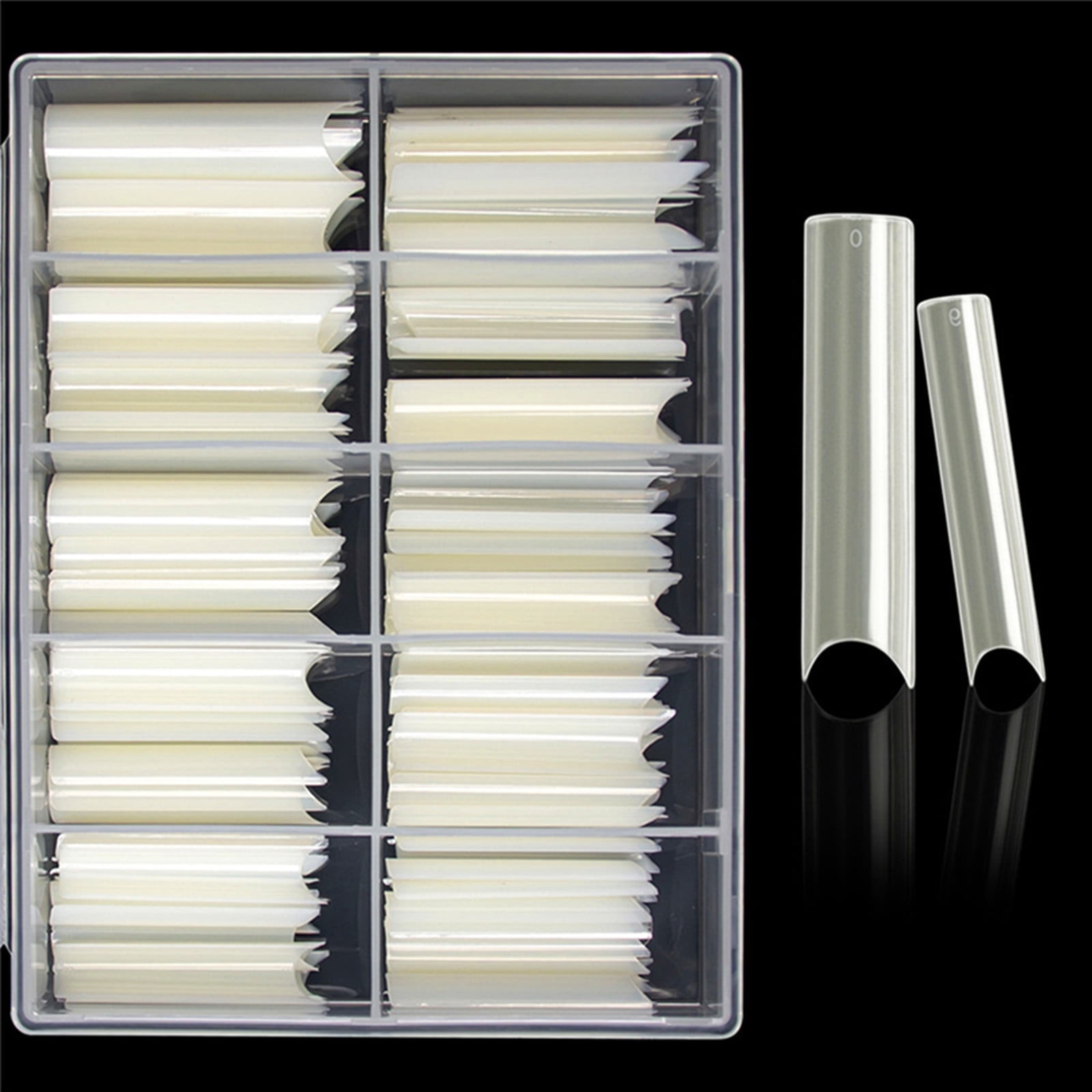 YIMART Long C Curved False Nail Tips,C Curved Nail Tips,Long C Curve ...