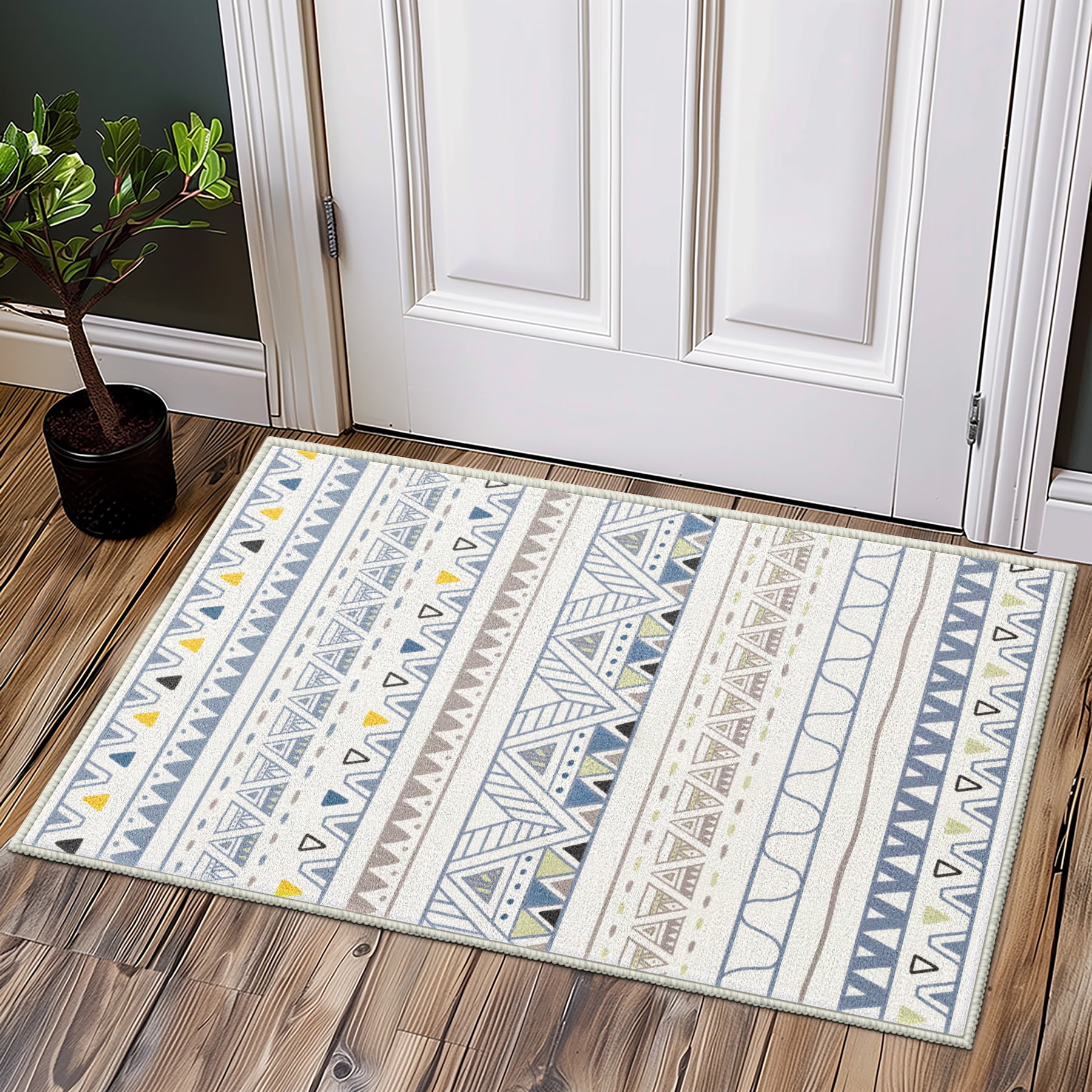 YIMEIS 2X3 Area Rugs for Living Room, Non Slip Machine Washable Retro ...