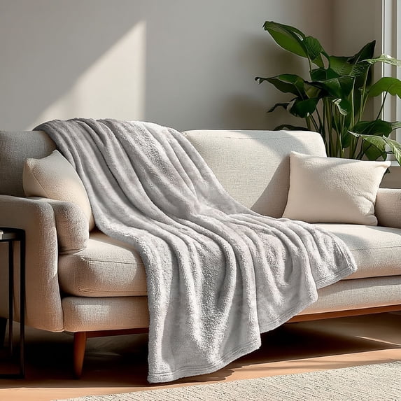 YIMEIS Abstract gray texture High-Density Flannel Warm Blanket, 40*50 ...