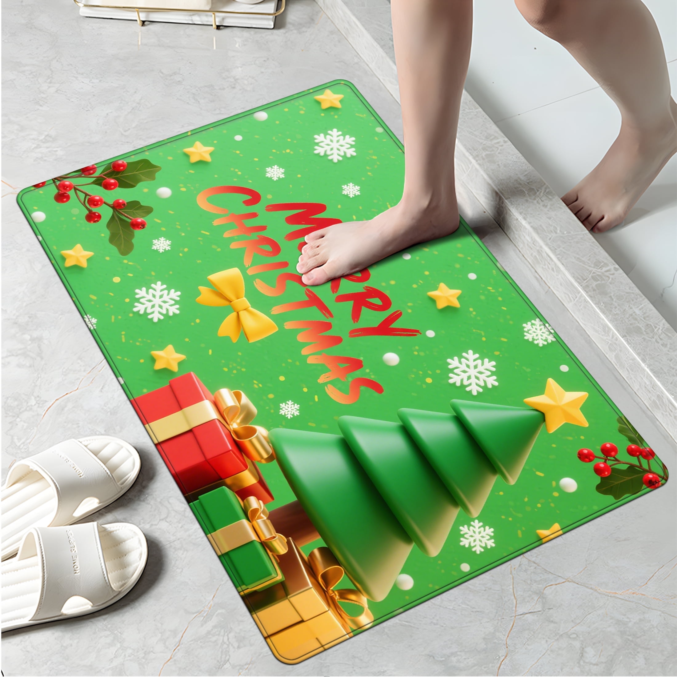YIMEIS Christmas gift boxes, stars Fall Kitchen Mats, Xmas Winter ...