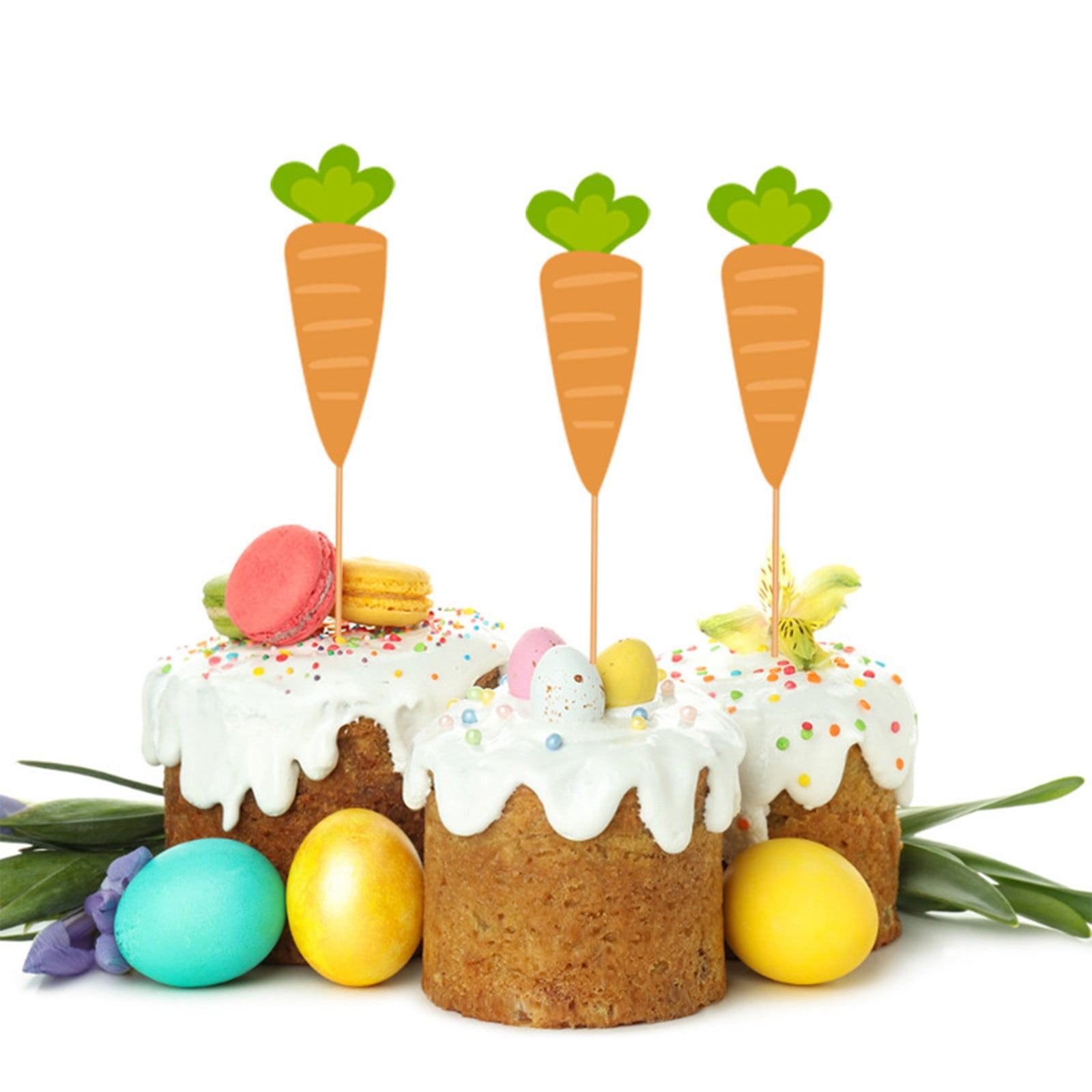YIMWNYI 12pc Disposable Birthday Cake Inserts, Easter Party Decorations ...