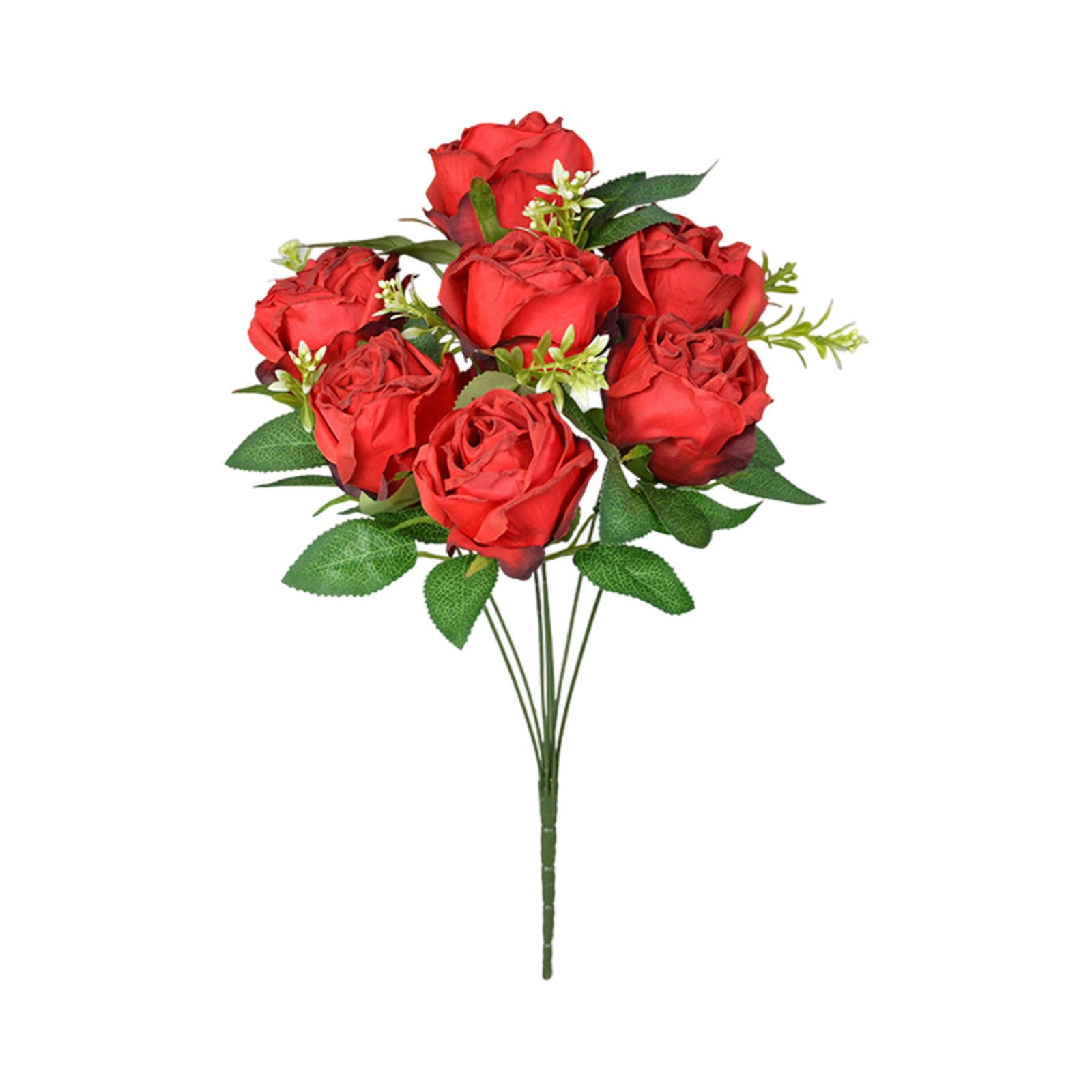 YIMWNYI 1pcs Red Artificial Rose with Box, True Touch Silk Flower ...
