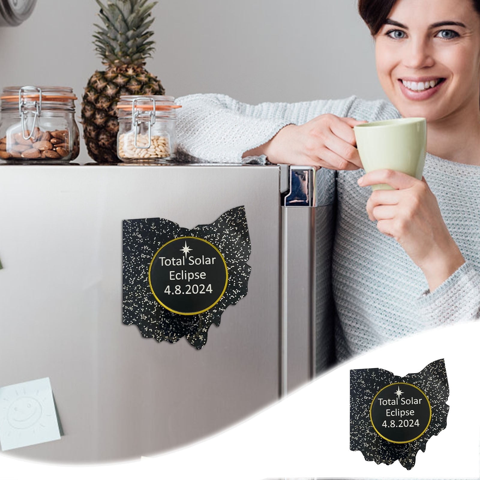 2024 Refrigerator Magnet Sticker: Solar-Powered Design for Decoration ...