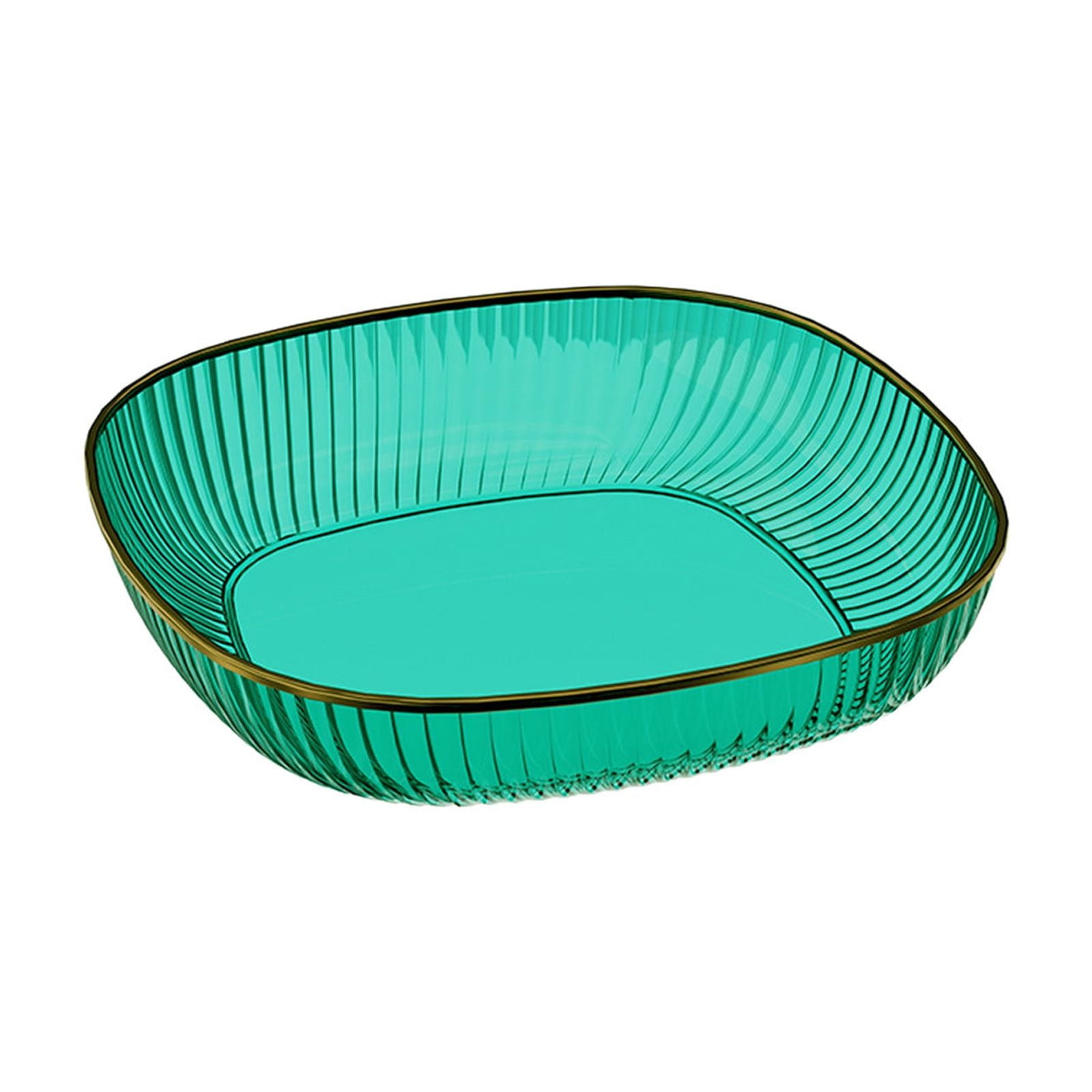 YIMWNYI 4-Pack Transparent Tableware Set, Squared Multifunctional ...