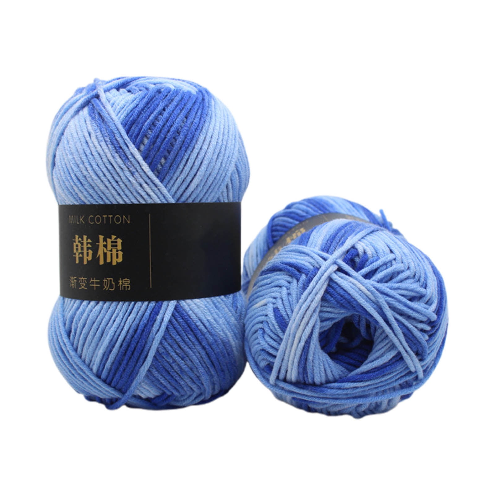 YIMWNYI 50g Colorful Hand Knitting Crochet Yarn, Soft Baby Cotton Milk Yarn, Multi-Purpose Craft ...