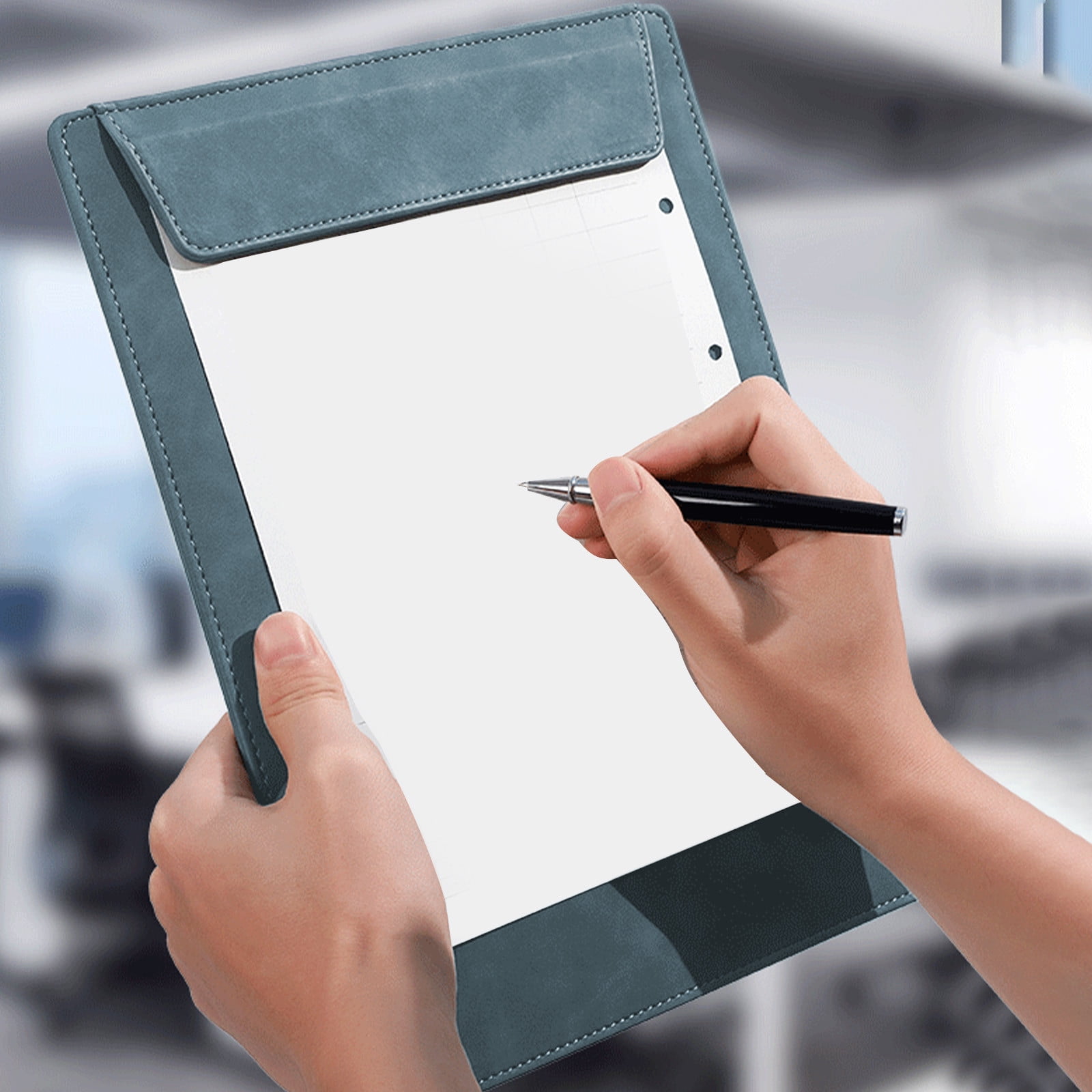 YIMWNYI A4 Leather-Like Magnetic Clipboard Pad with Folder Clamp ...