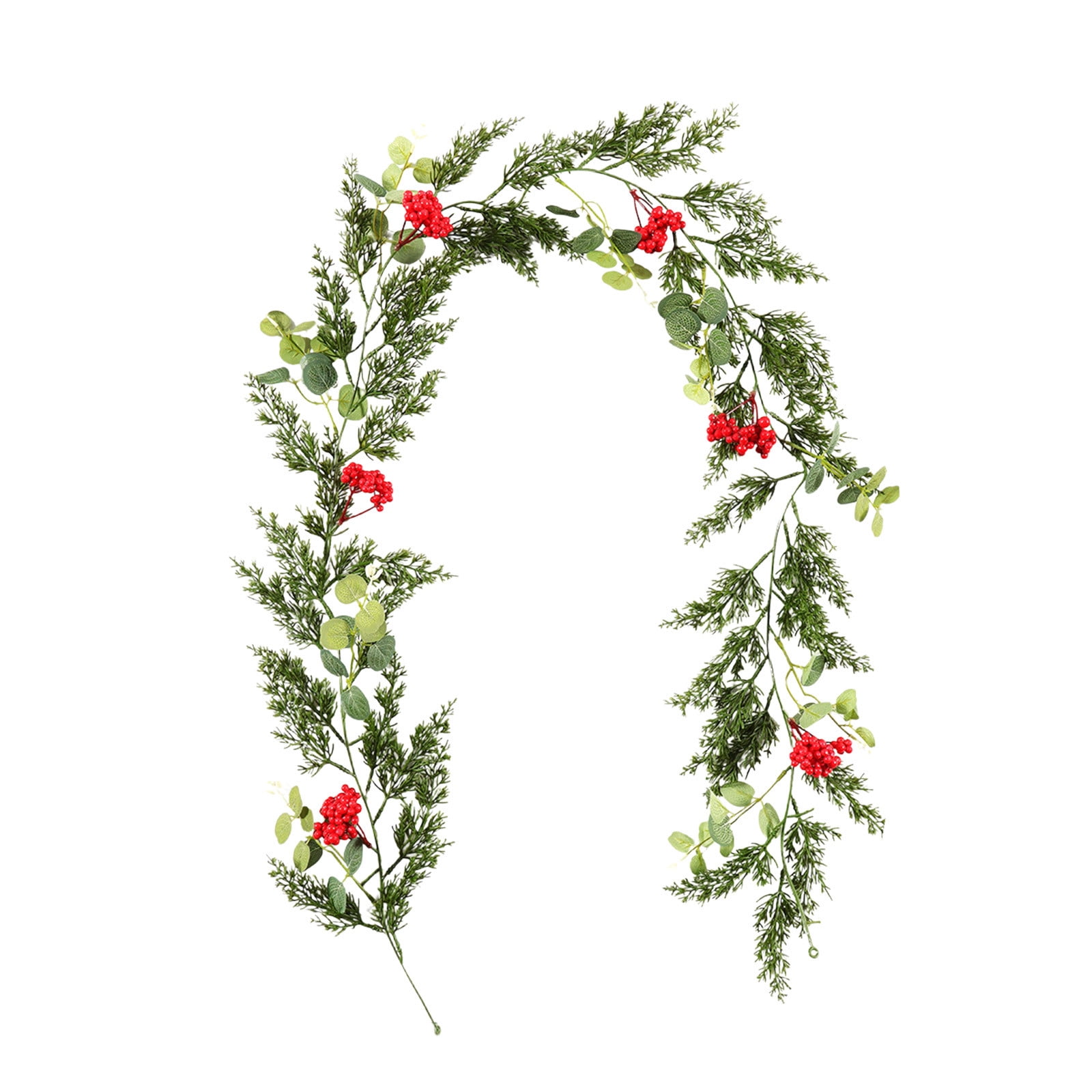 YIMWNYI Artificial Garland, Fake Hanging Vines for Christmas Decor ...