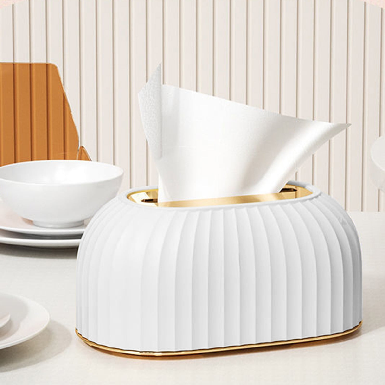 YIMWNYI Automatic Lifting Tissue Box for Home Decor, Modern Sturdy PET ...