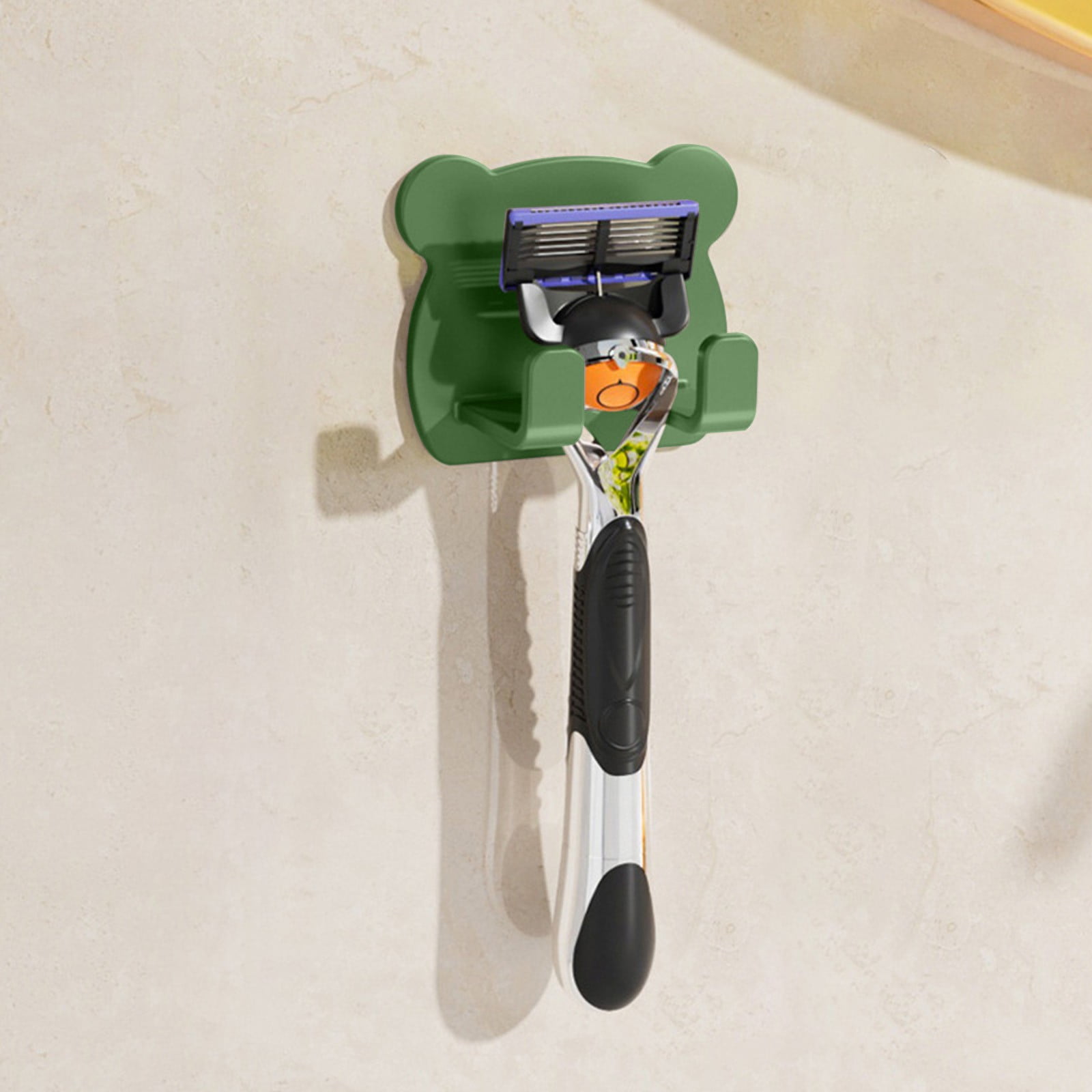 YIMWNYI Bathroom Non-Perforated Shaver Rack with Power Plug Hook, Wall ...