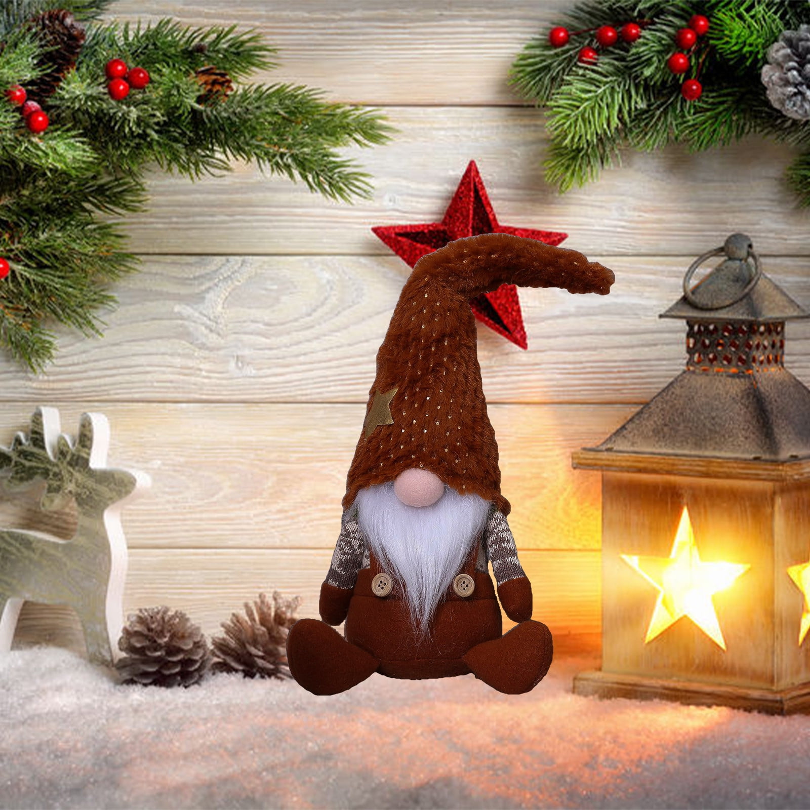 YIMWNYI Christmas Faceless Old Man Ornament Cute Gnome Doll ...