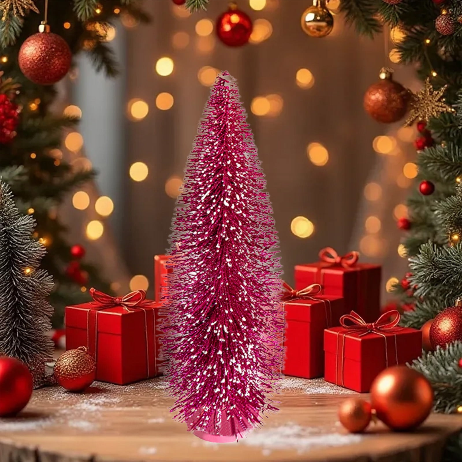 YIMWNYI Christmas Mood Desktop Christmas Tree Mini Crafts Decoration ...