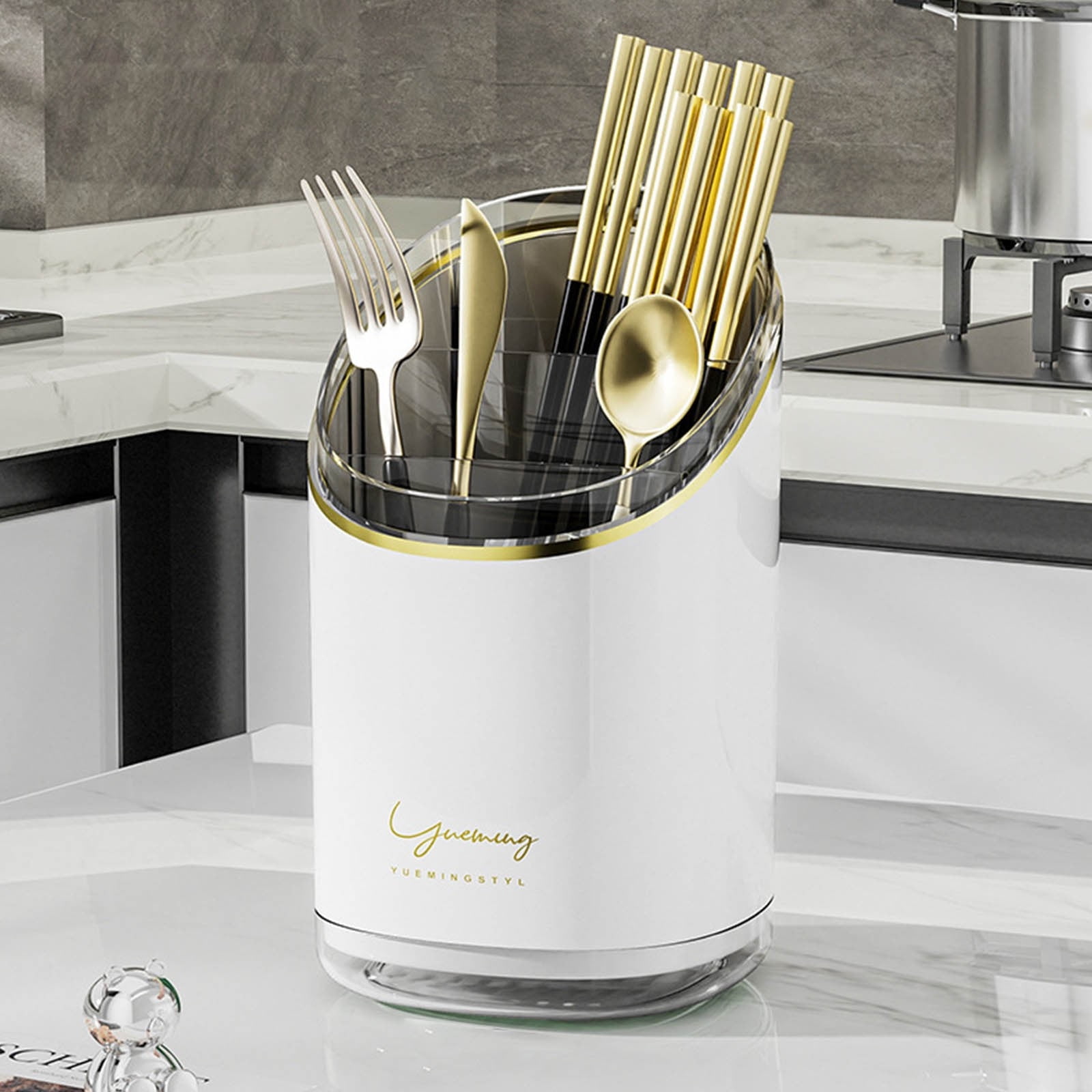 YIMWNYI Cutlery Storage Bucket, Stainless Steel Organizer, Multi-Scene ...