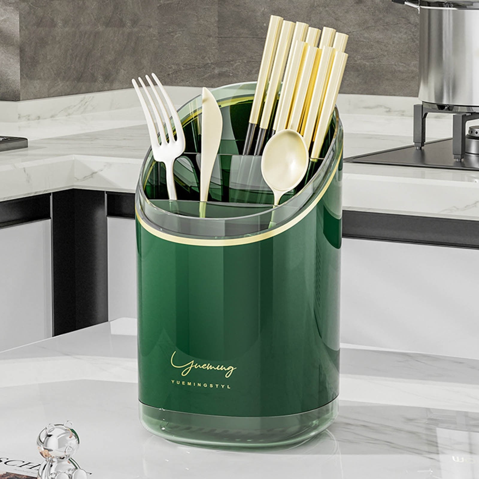 YIMWNYI Cutlery Storage Bucket, Stainless Steel Organizer, Multi-Scene ...