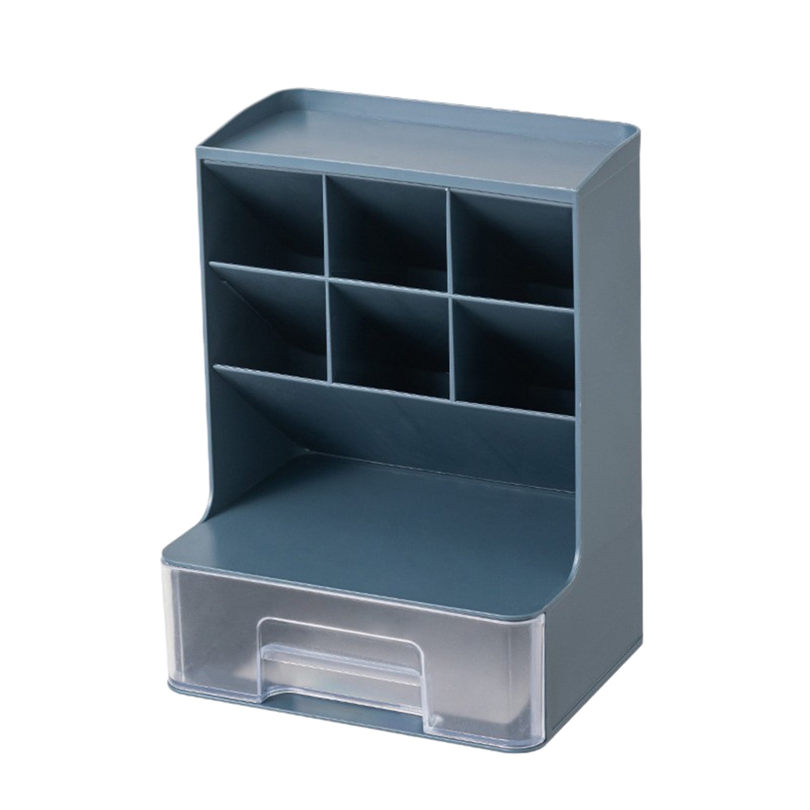 YIMWNYI Desktop Storage Box, Plastic Stationery Storage Rack with Multi ...