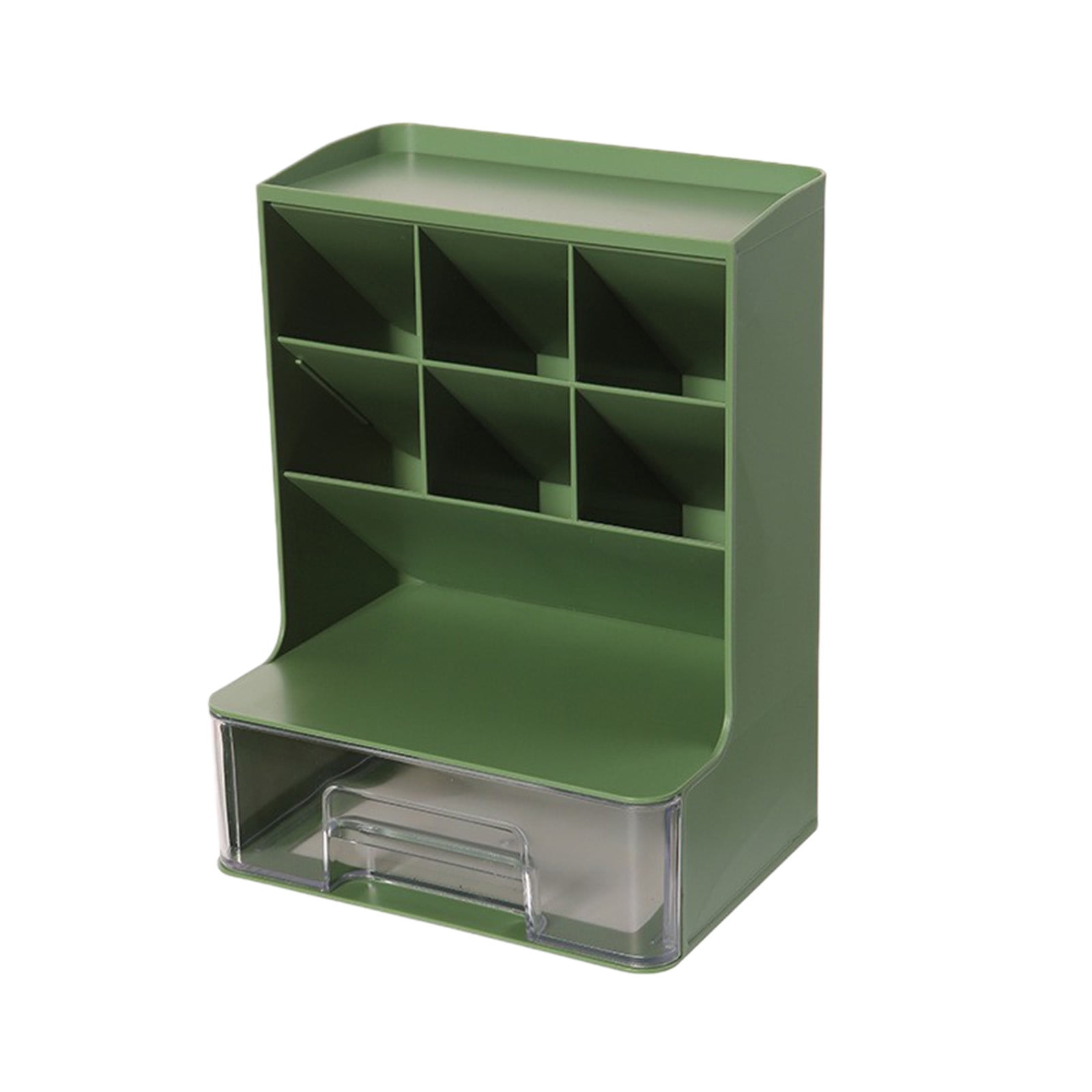 YIMWNYI Desktop Storage Box, Plastic Stationery Storage Rack with Multi ...