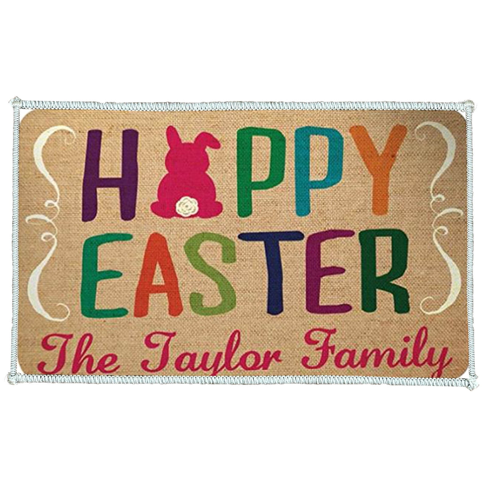 YIMWNYI Easter Doormat, Non-Slip Entryway Rug, Indoor Outdoor Coir Mat ...