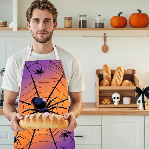 YIMWNYI Halloween Apron, Decorative Kitchen Apron, Dirt Resistant Apron ...
