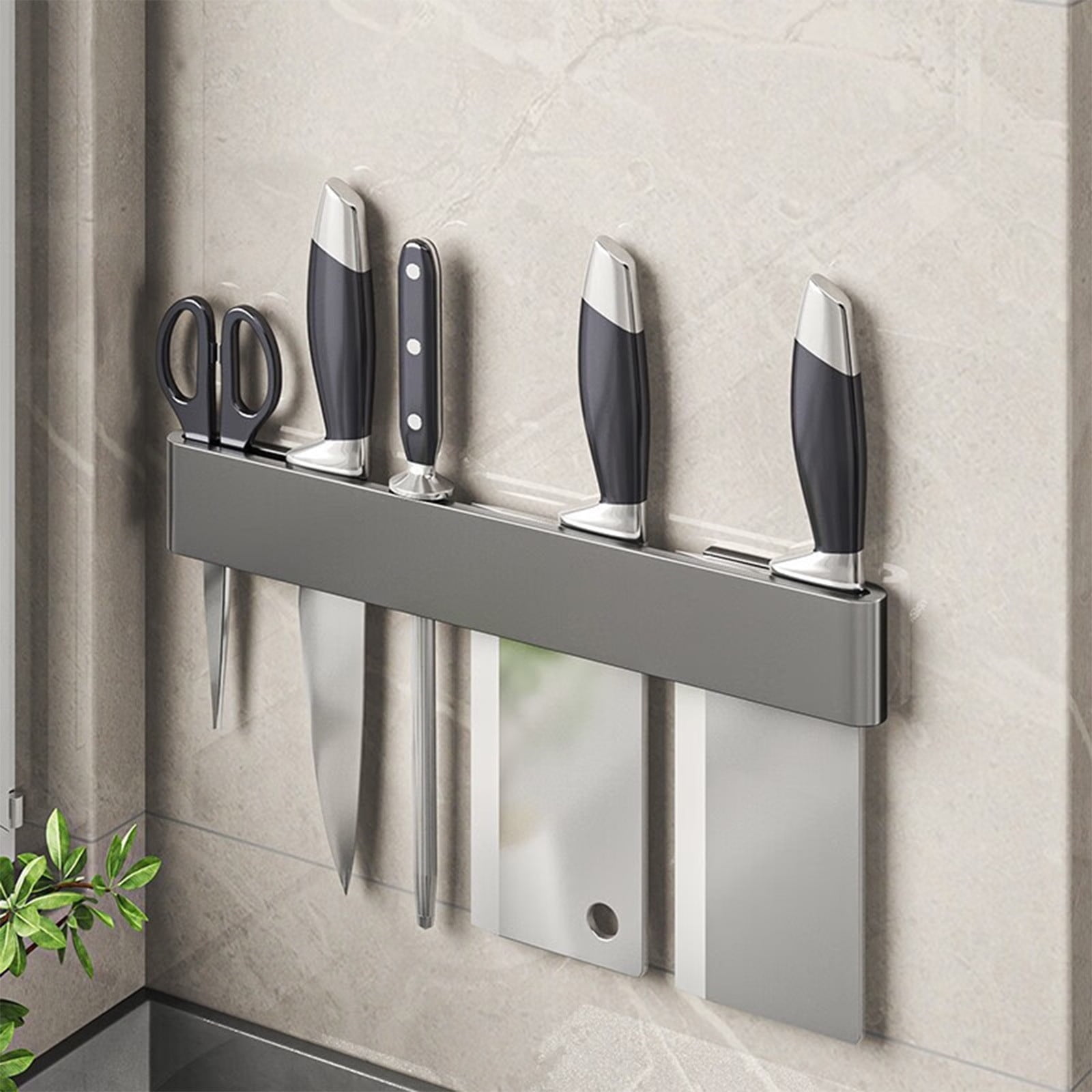 YIMWNYI Knife Rack Wall-mounted, Kitchen Knife Holder, Space-saving ...