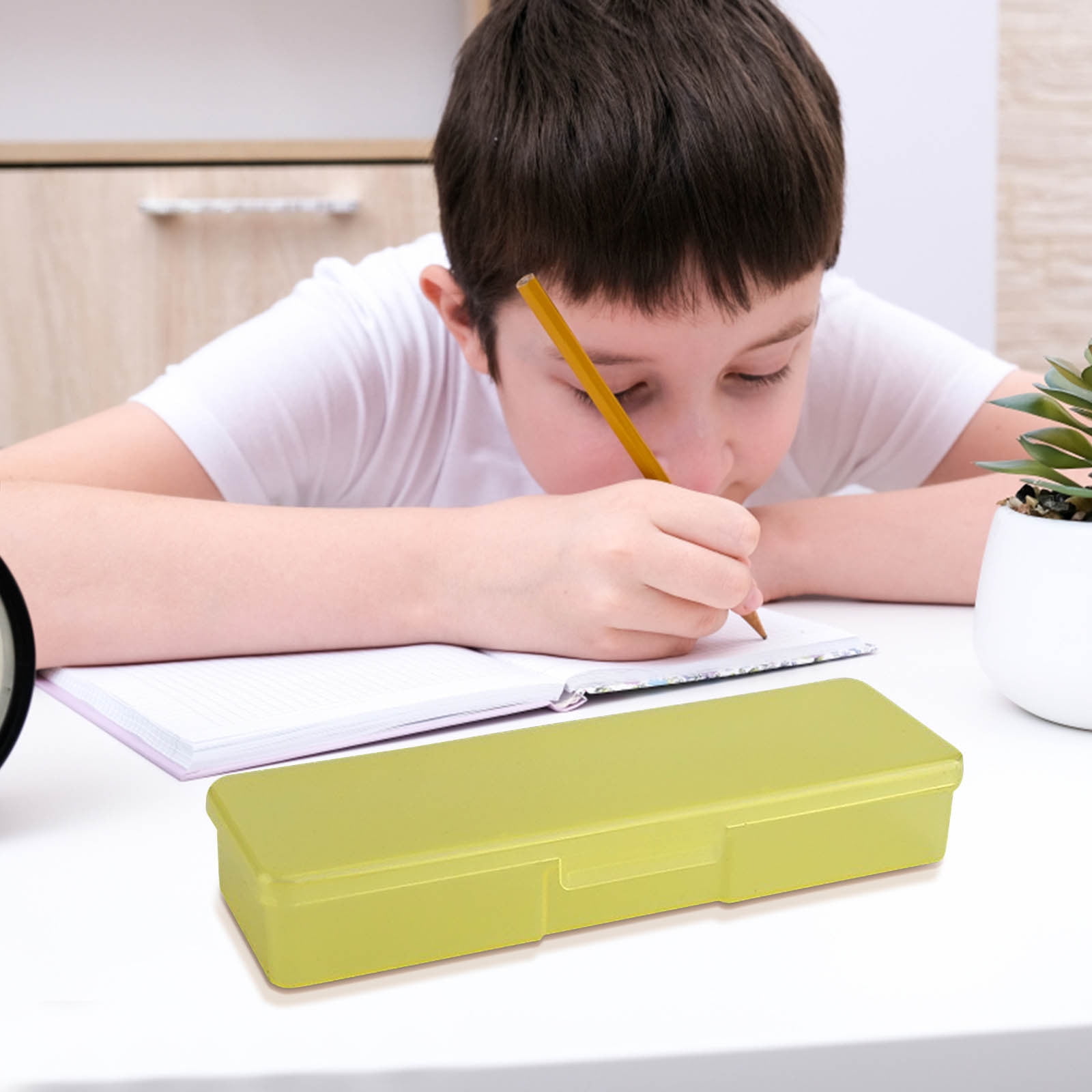YIMWNYI Large Capacity Double-layer Pencil Case, Multifunctional ...