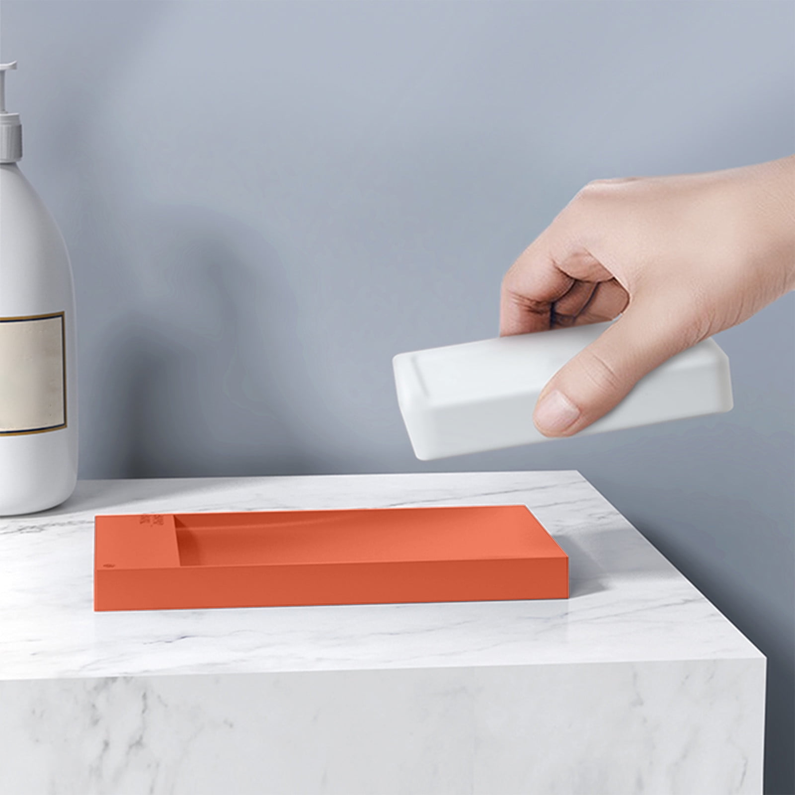 YIMWNYI Minimal Soap Box, Soft Plastic Soap Organizer, Non-slip ...
