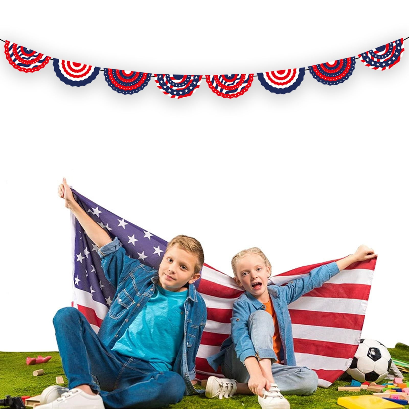 YIMWNYI Patriotic Party Supplies Set, Fourth of July Flag Party ...