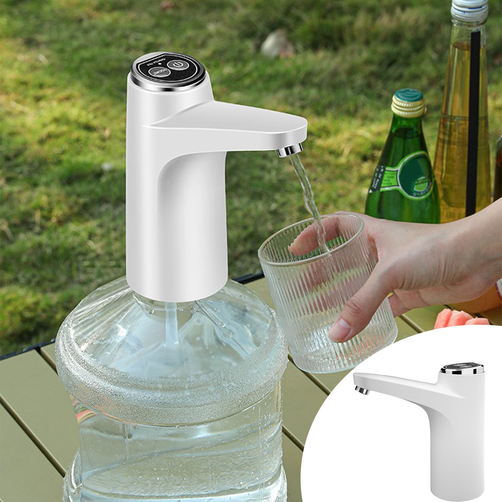 YIMWNYI Portable Water Bottle Pump, USB Water Dispenser for 5 Gallon ...