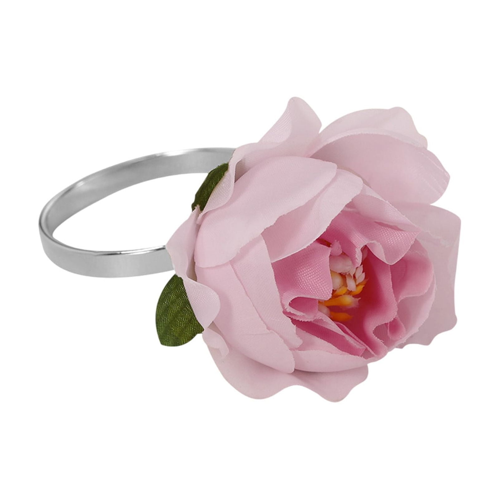 YIMWNYI Rose Napkin Rings for Valentine's Day, Wedding Dinner Table ...