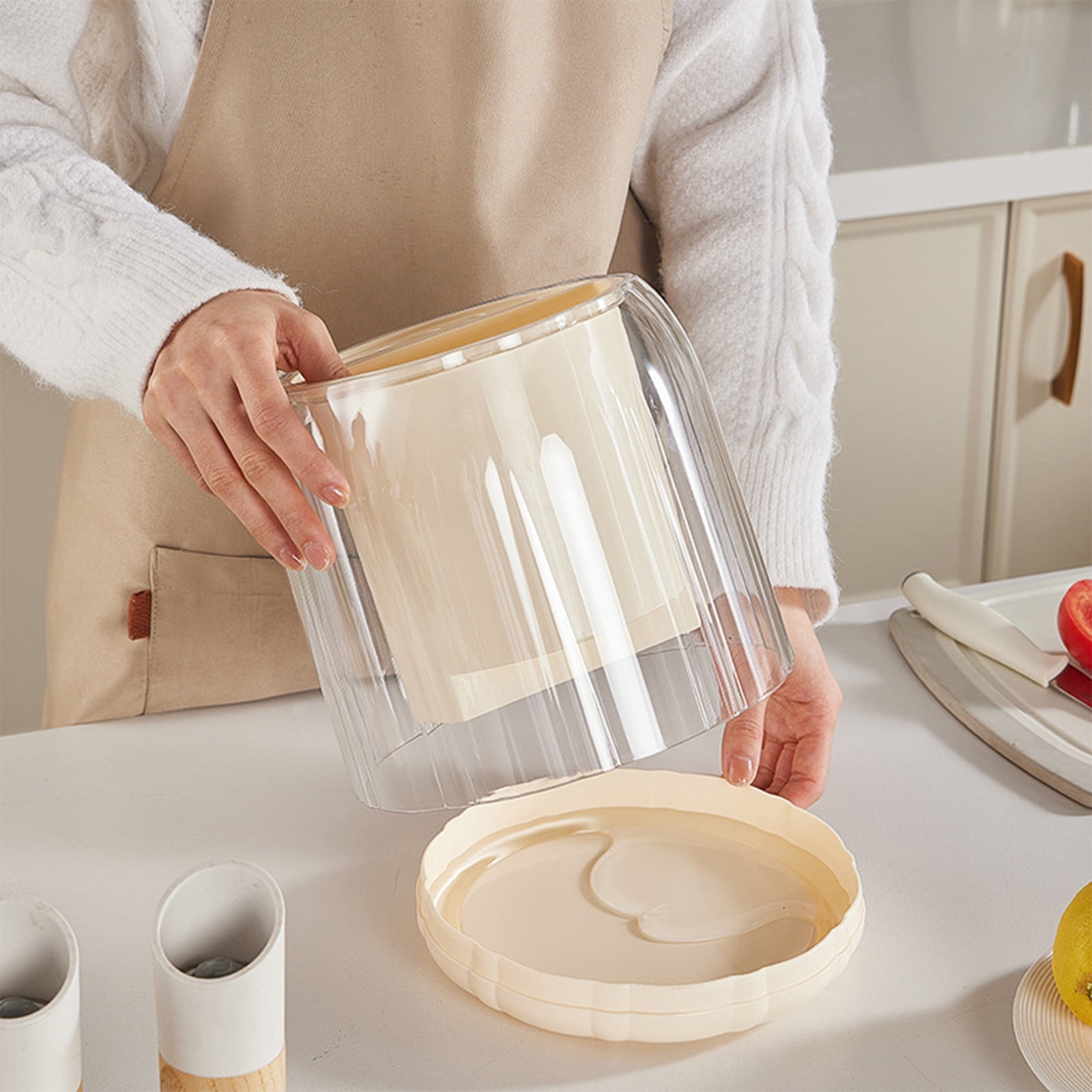 YIMWNYI Rotating Knife Block Kitchen Utensil Organizer, Multi ...