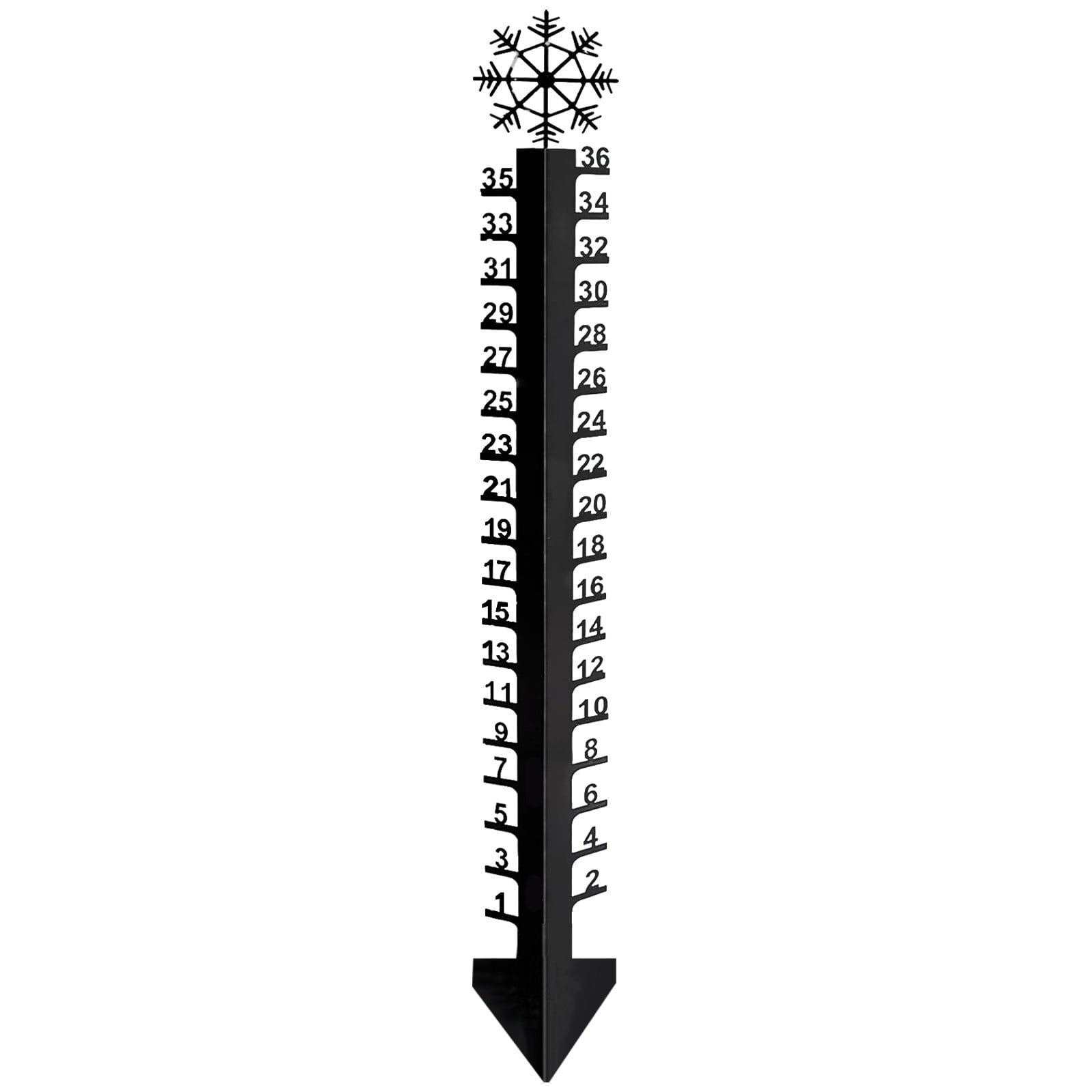 YIMWNYI Snowman Measuring Snow Gauge, 24" Snow & Rain Gauge for Yard ...